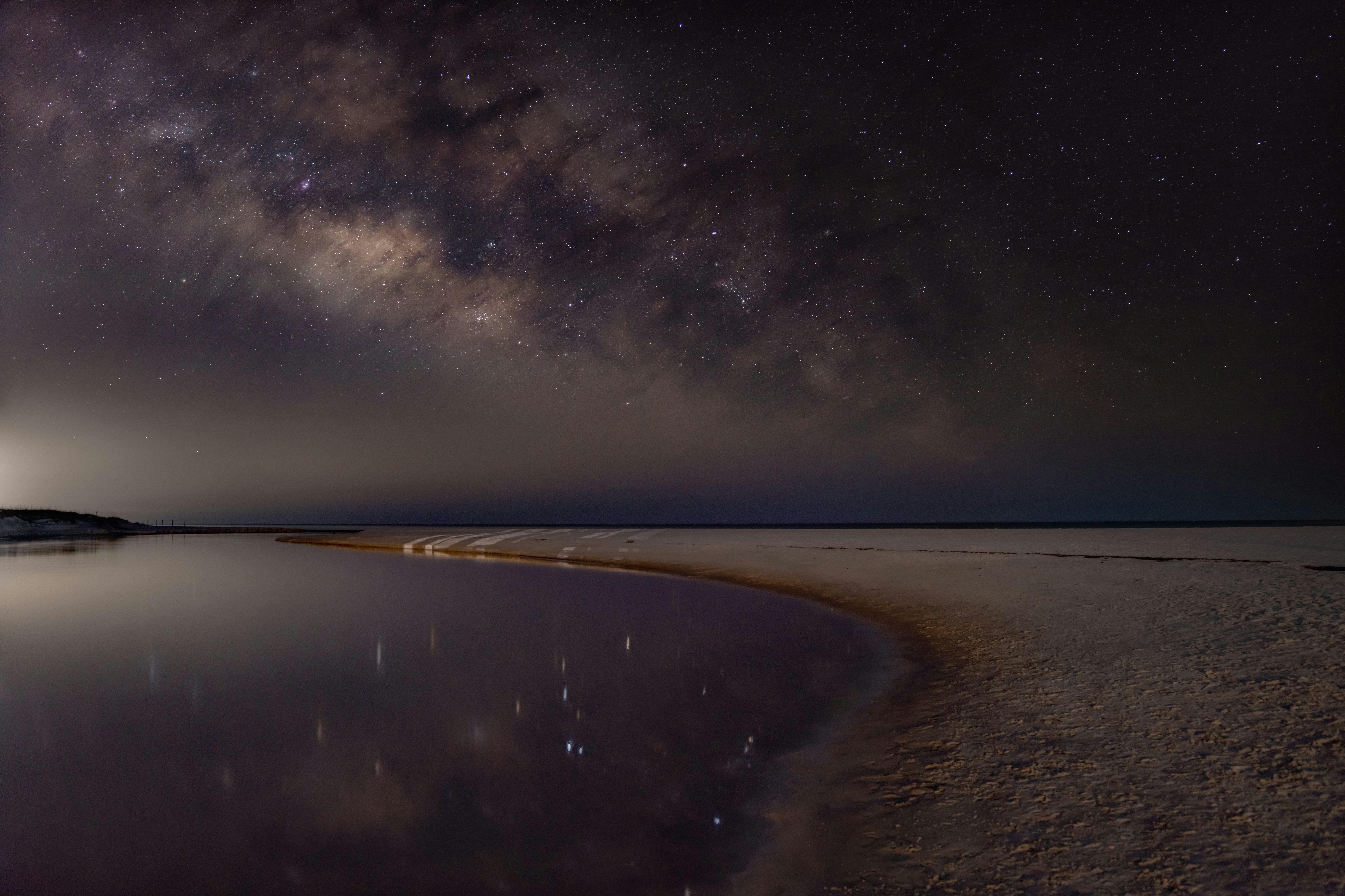 Milky Way over a Quiet Lunar Shore