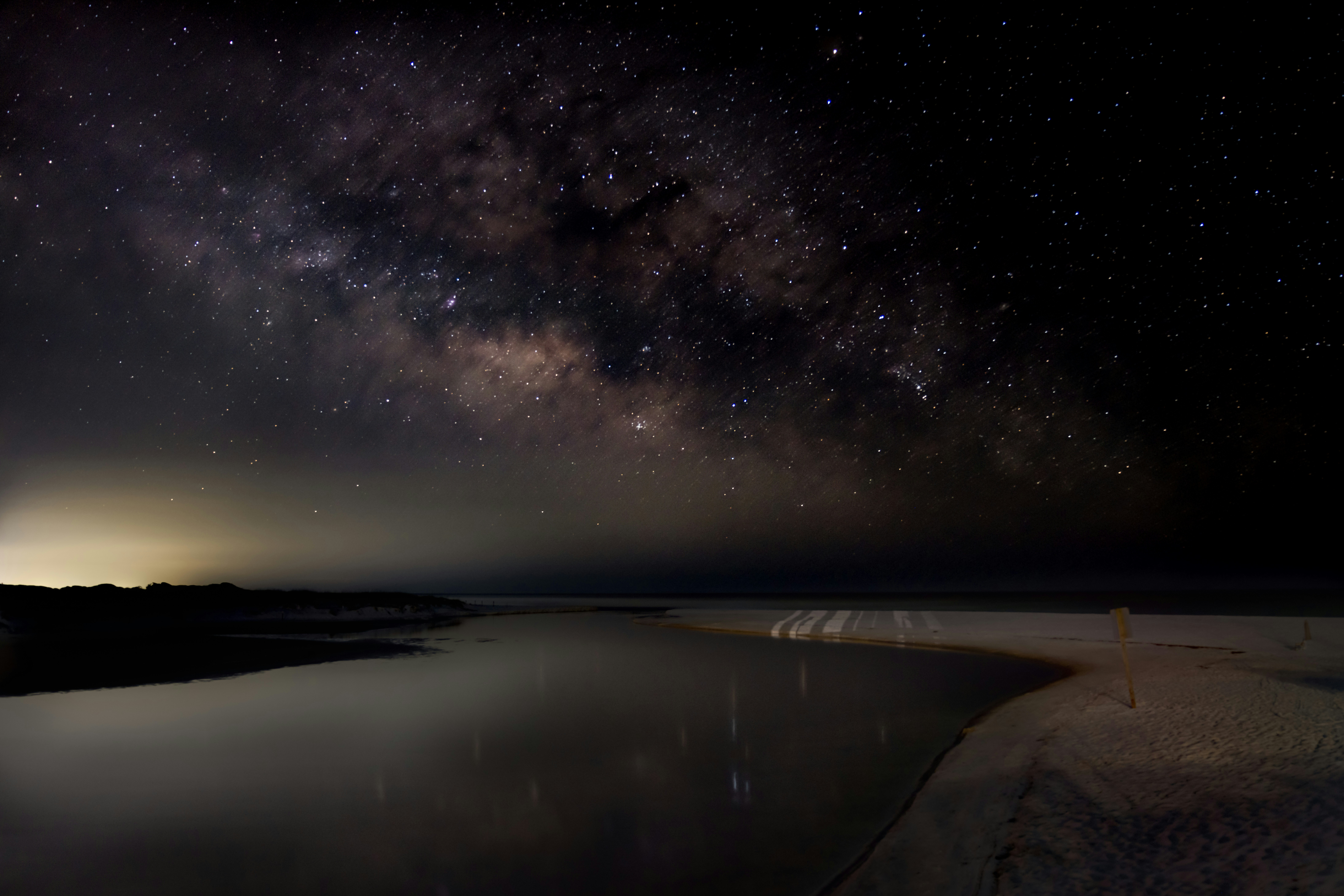 Milky Way over Quiet Tidal Shore