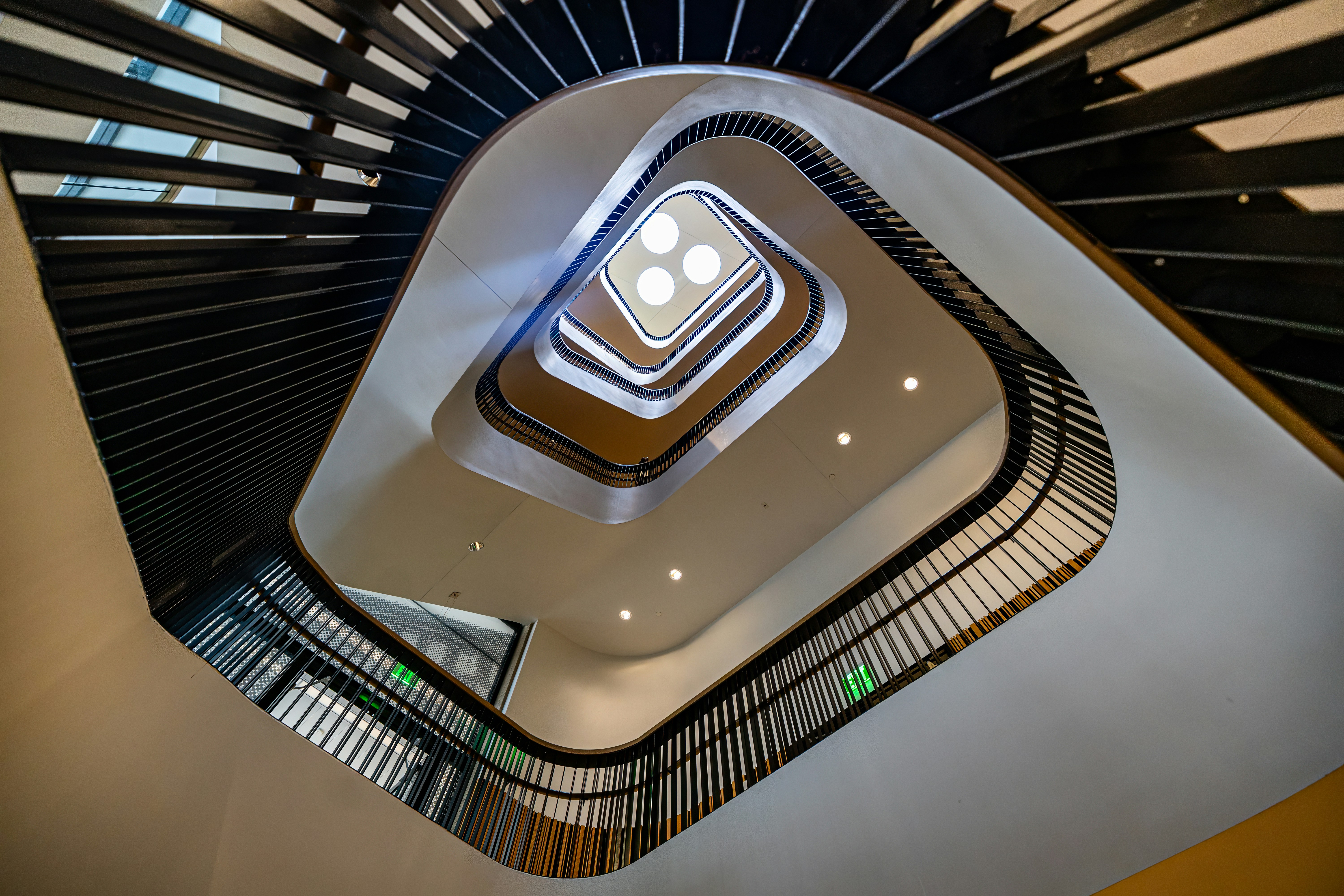Spiral Atrium: A Liftoff Through the Stairwell