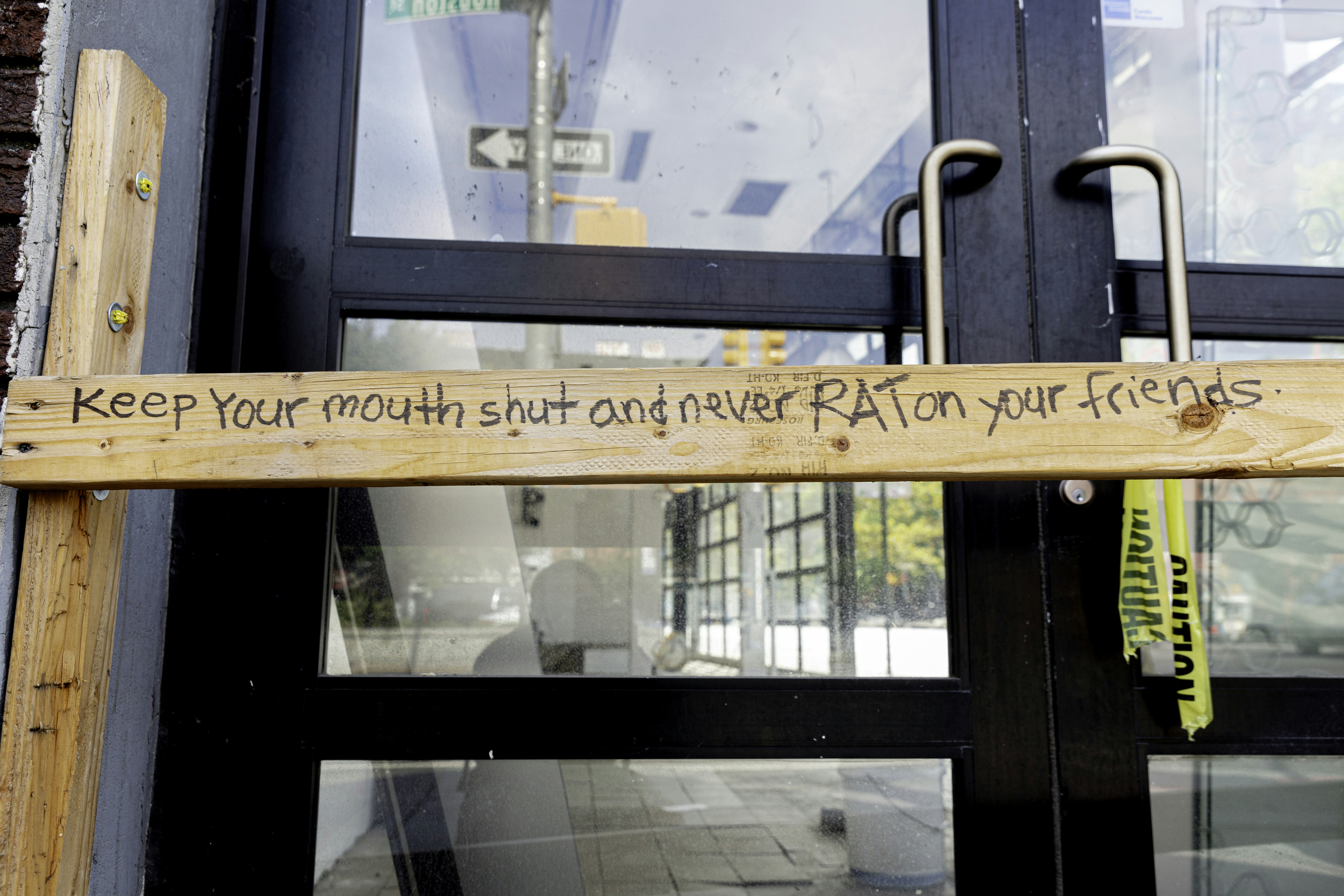 Doorframe Ledge: Message in Wood