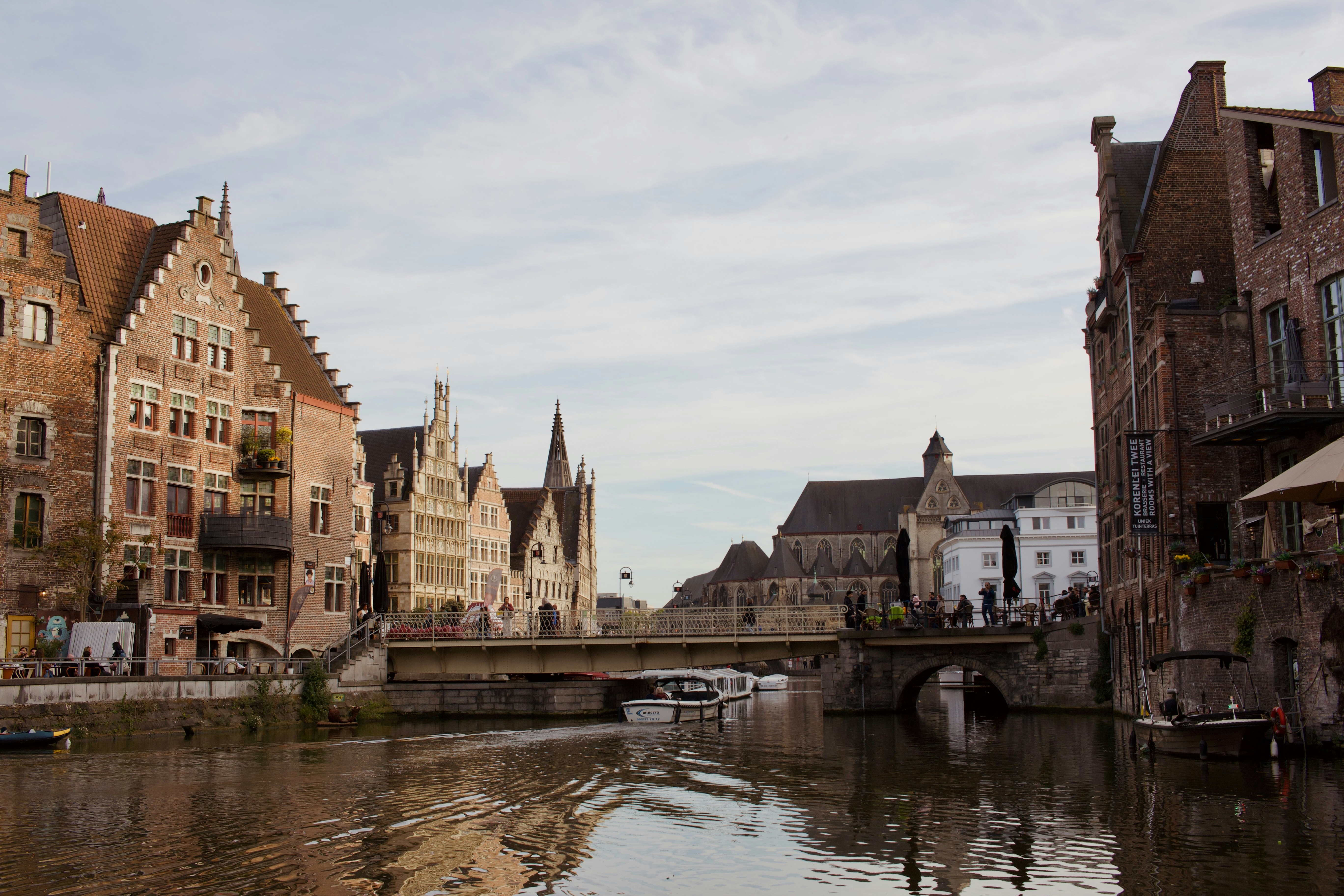 Riverside Bruges: A Quiet Channel Between Gabled Facades