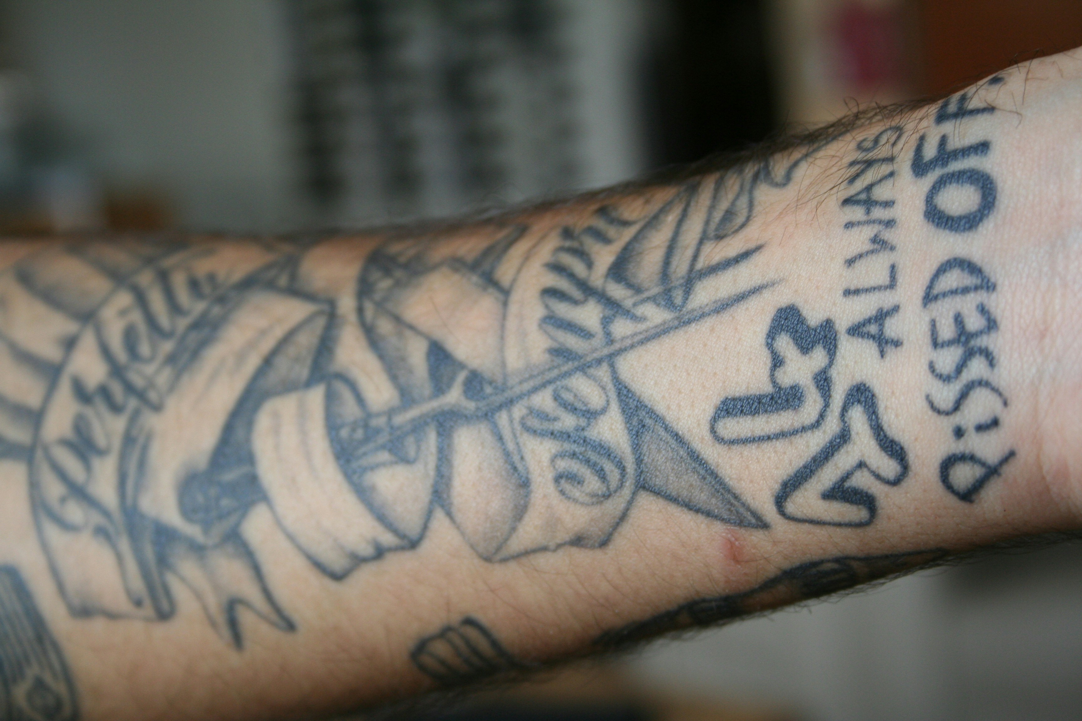 Ink Journey: A Tattooed Arm in Motion