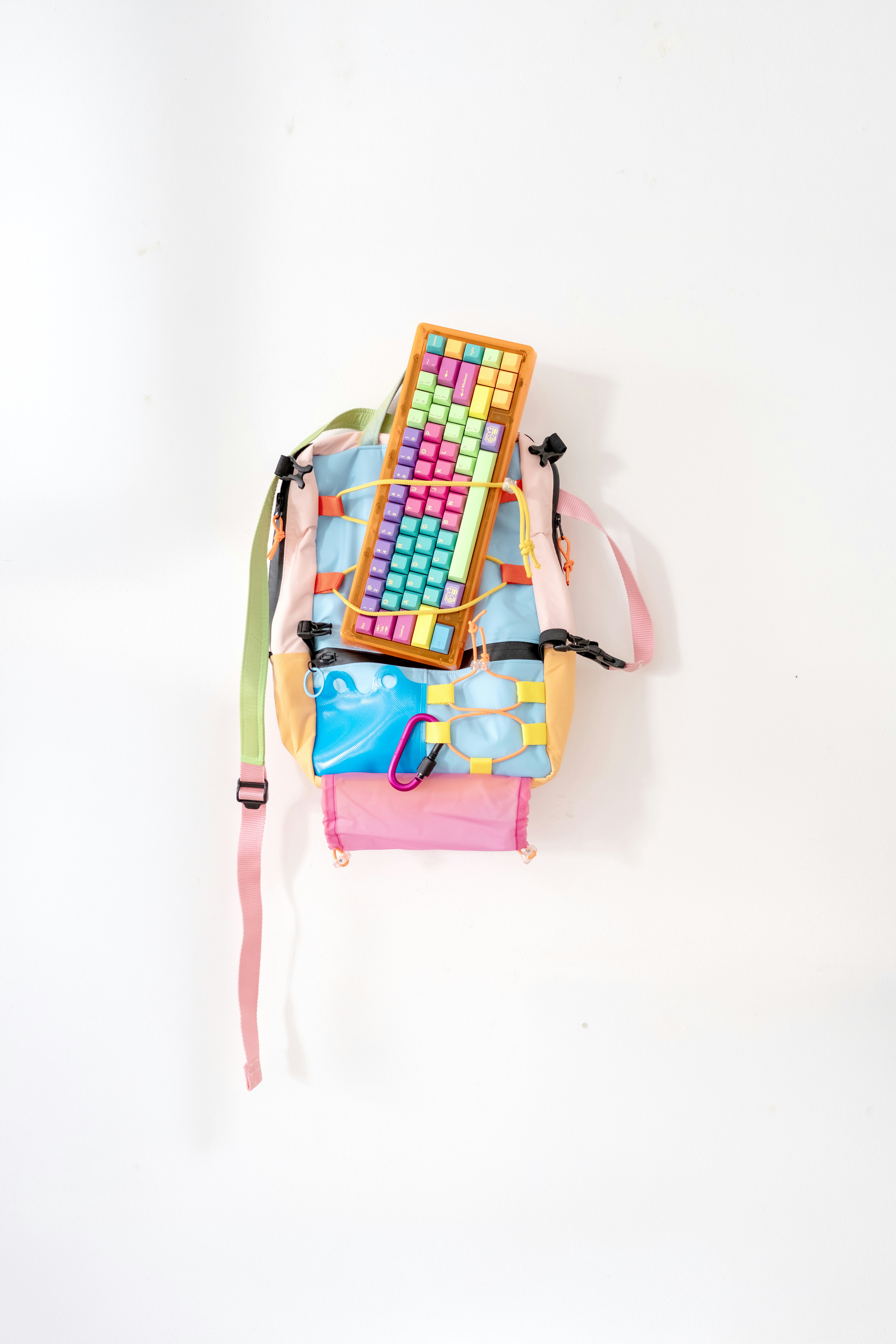 Colorful Mini Backpack with Keyboard Pocket