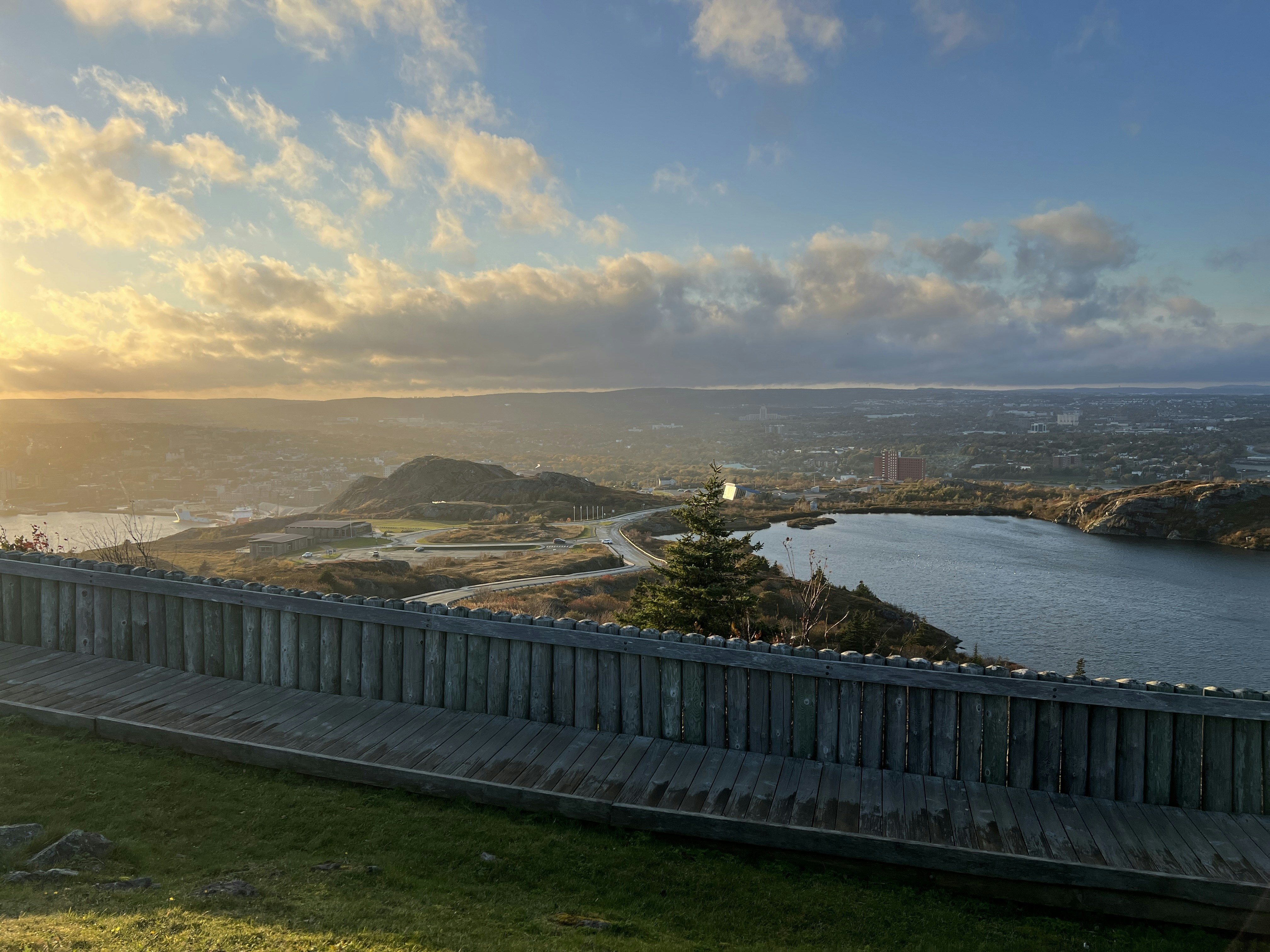 Sunset Over the Coastal Promenade