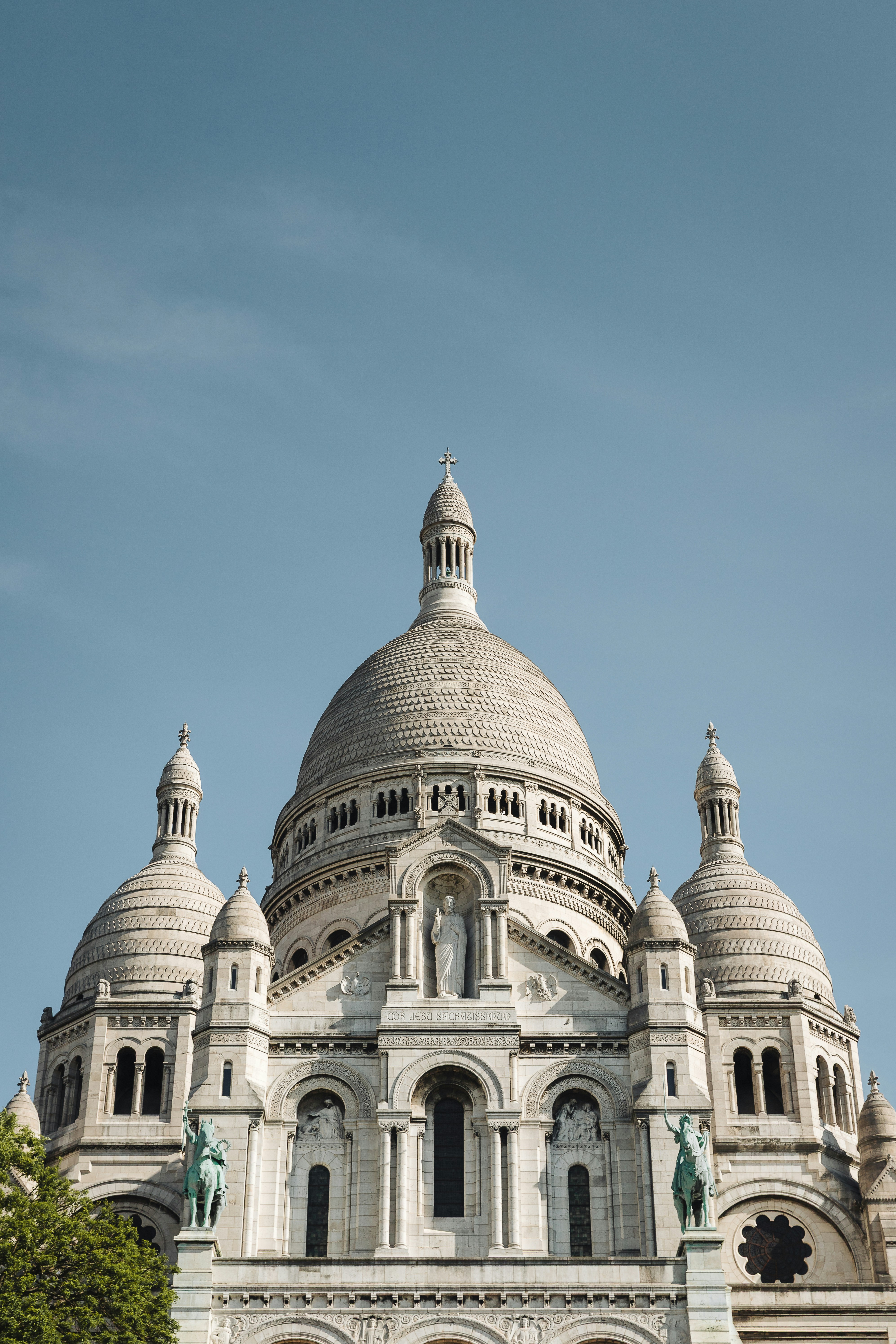 Majestic Basilica Silhouette Against a Clear Skyline