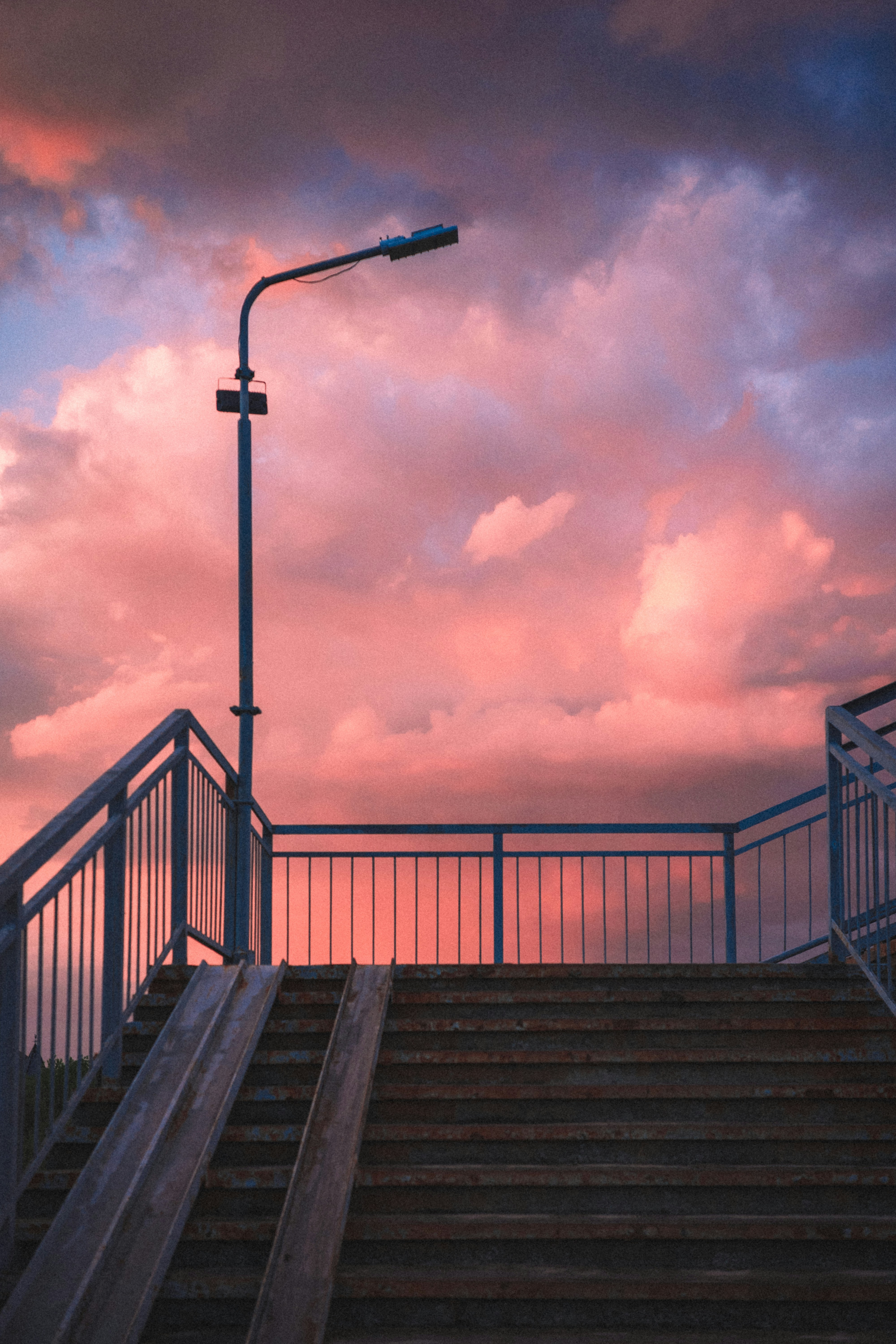 Sunset Riser: A Rail Above the Pink Clouds