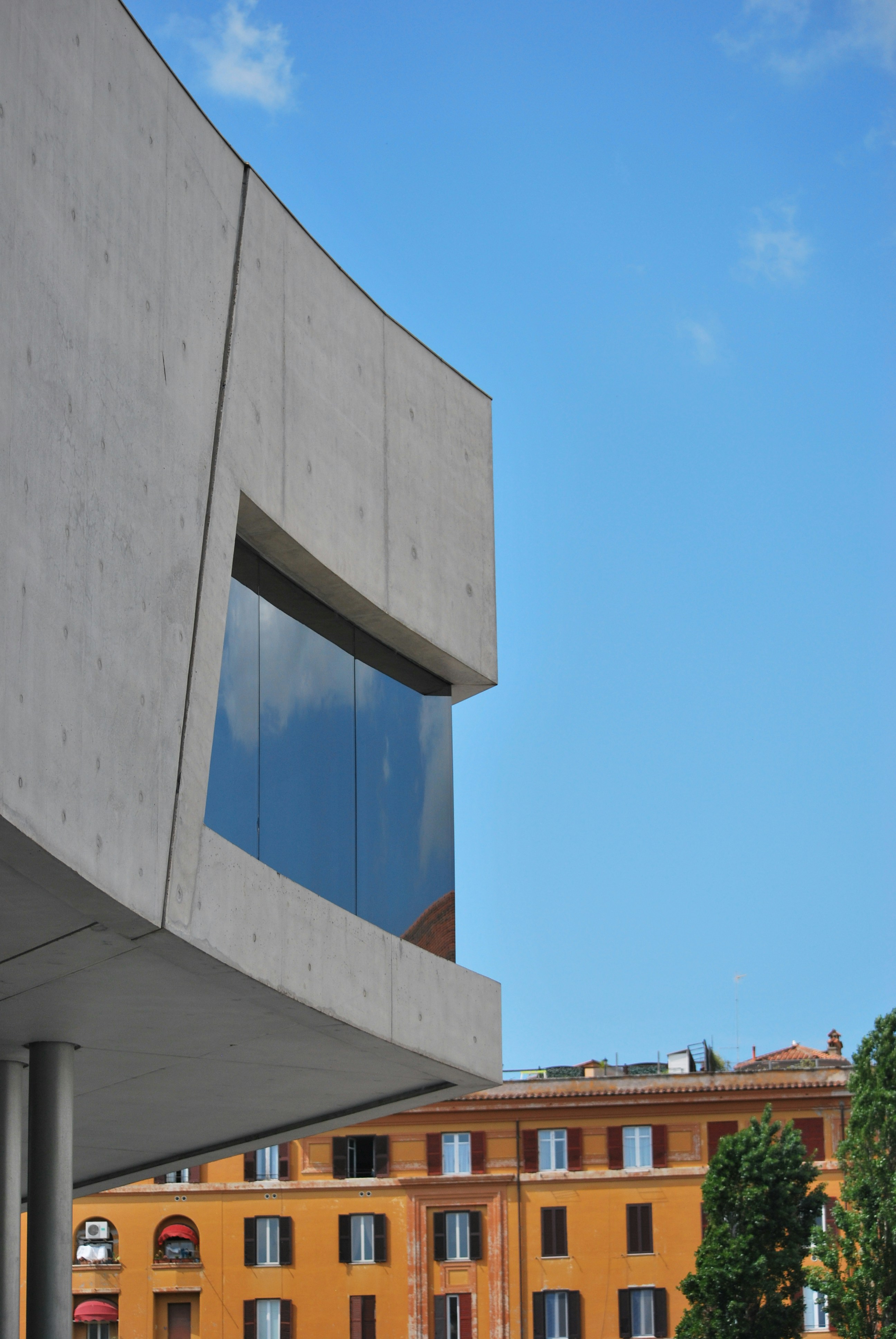 Concrete Curves Against a Blue Sky