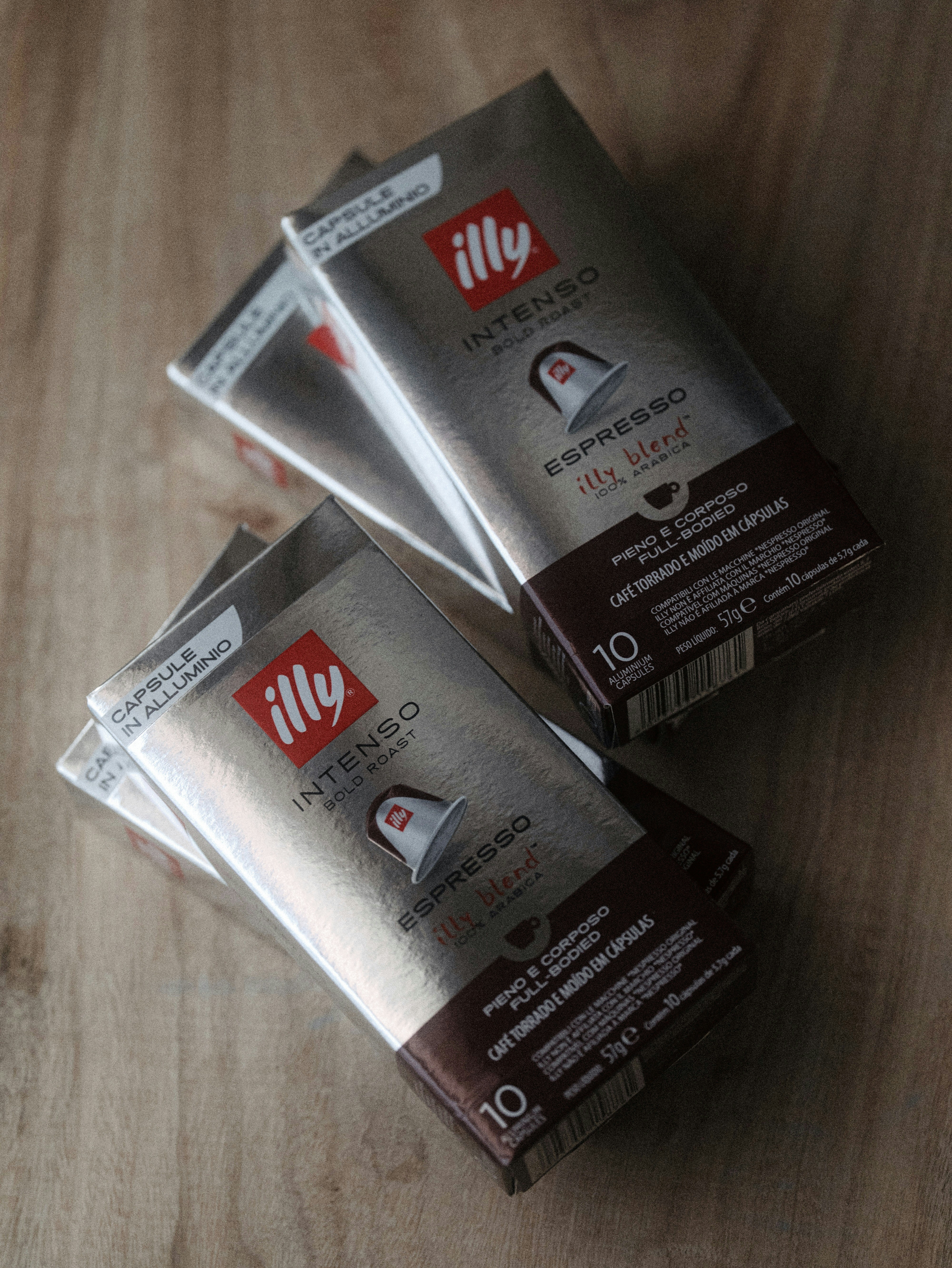 Caffeinated Edges: Espresso Moments Spilled Across a Wooden Table