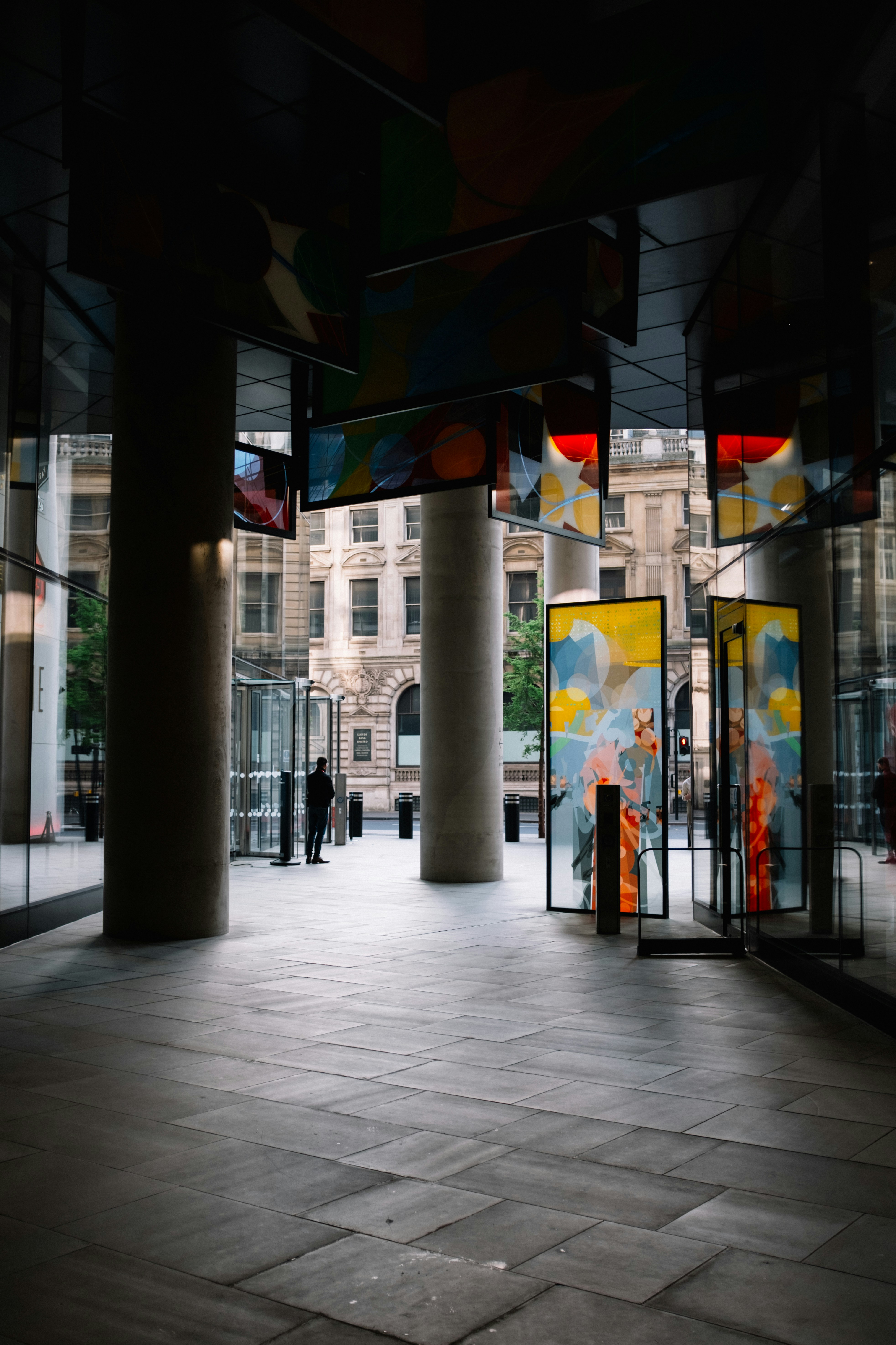 Gallery Corridor Beneath Painted Panels