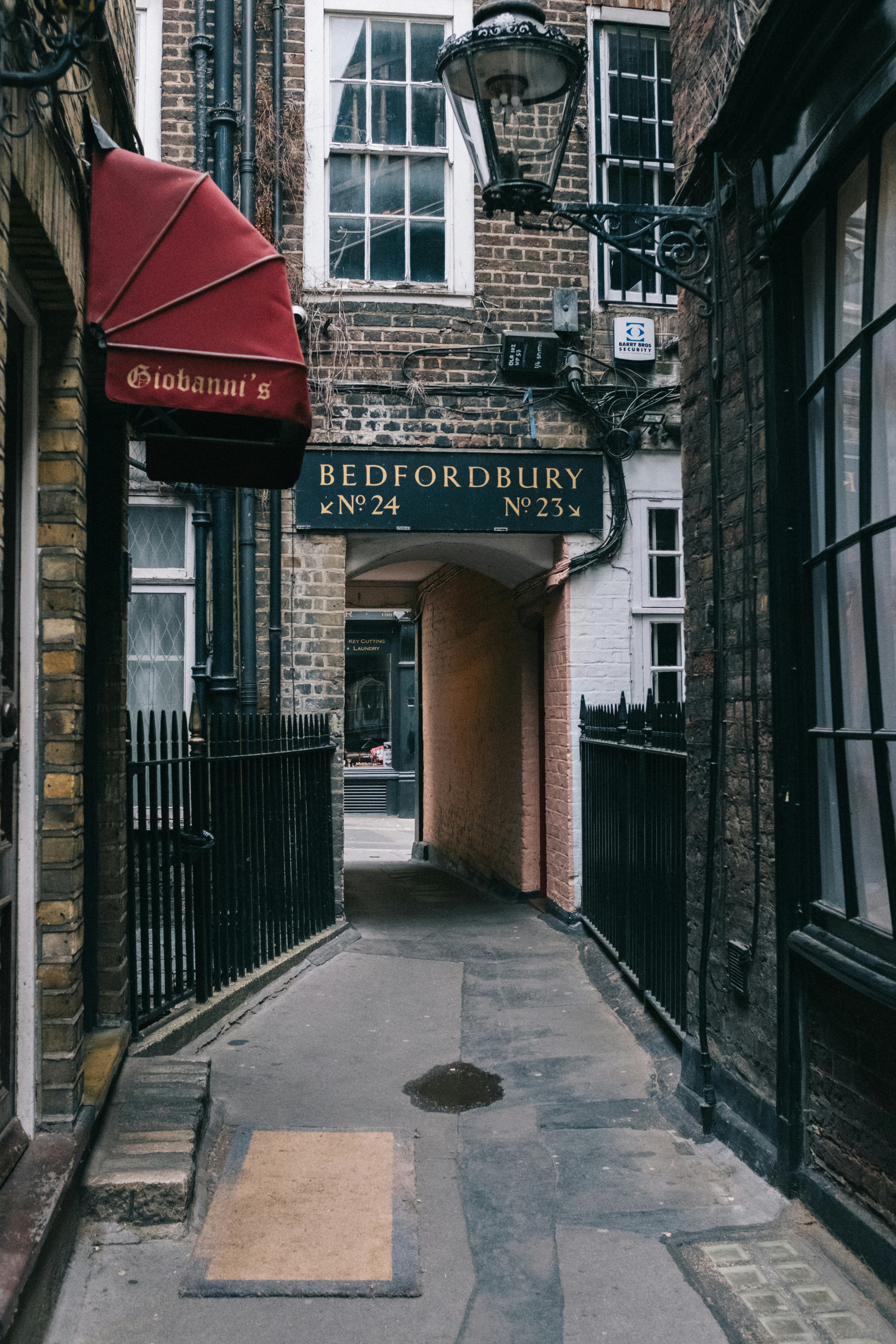 Narrow London Passage Under Bedfordbury Archway