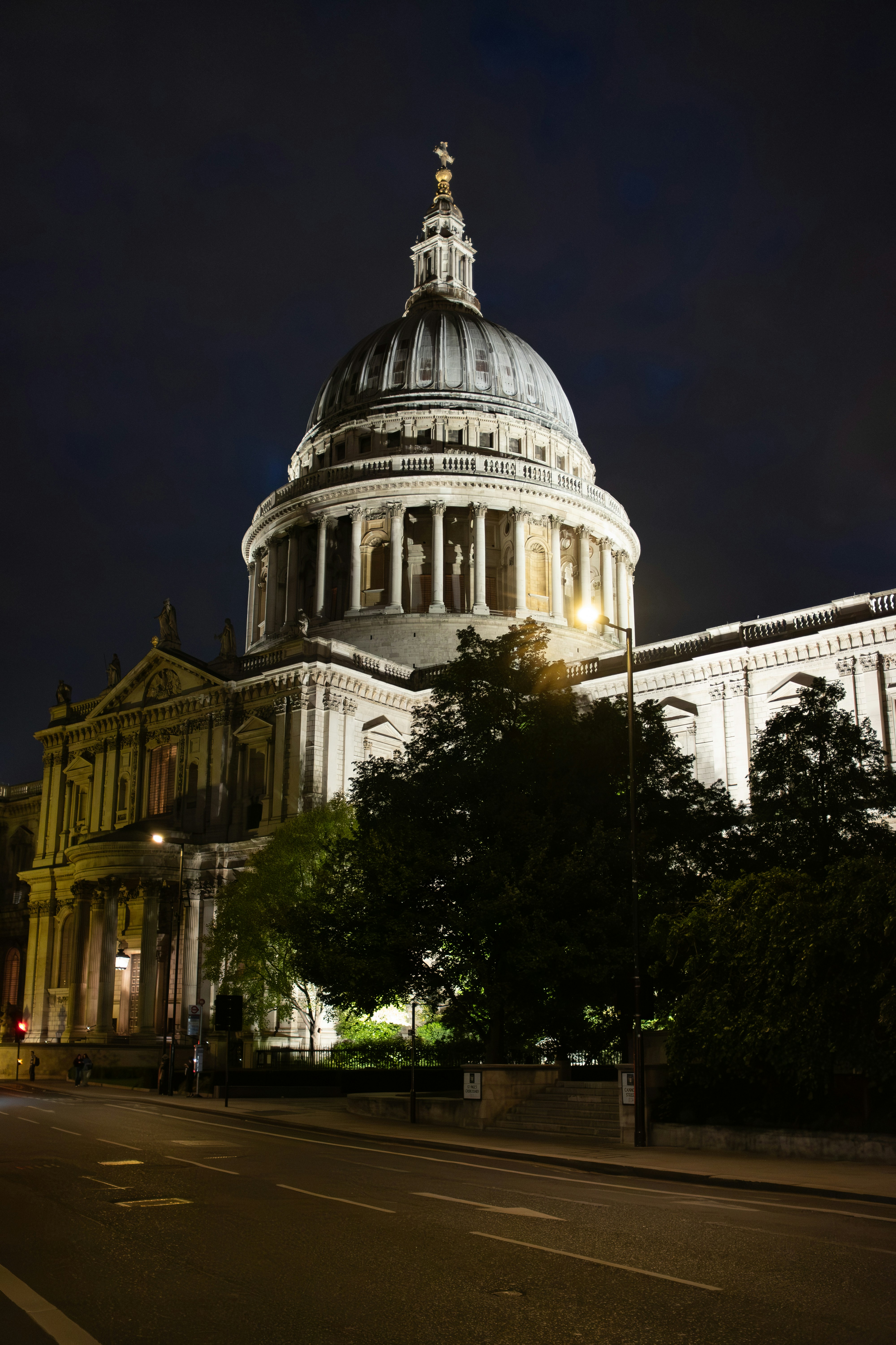 Night at the Dome: St. Paul's Silhouette under City Glow