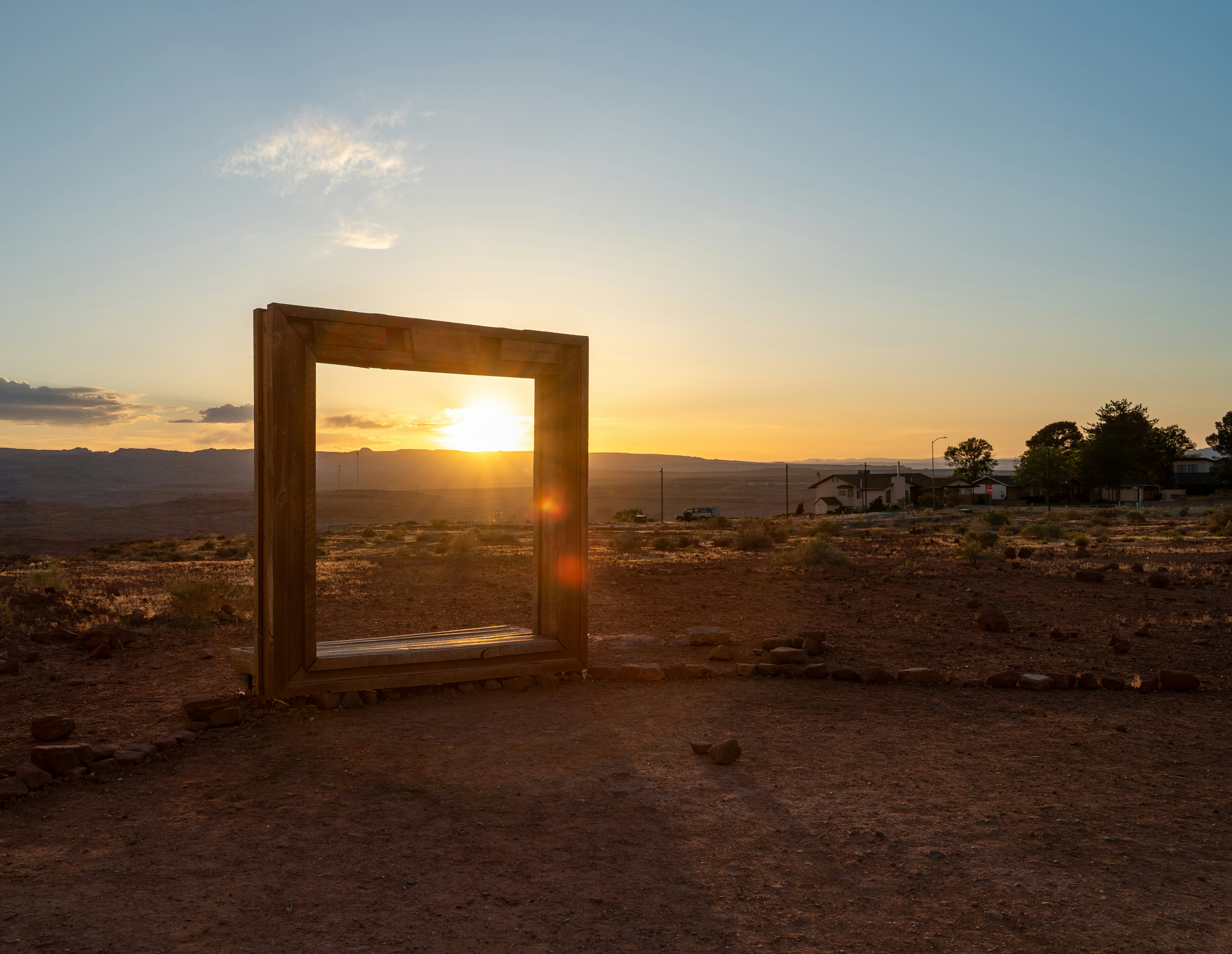 Sunlit Frame: The Portal to a Distant Horizon