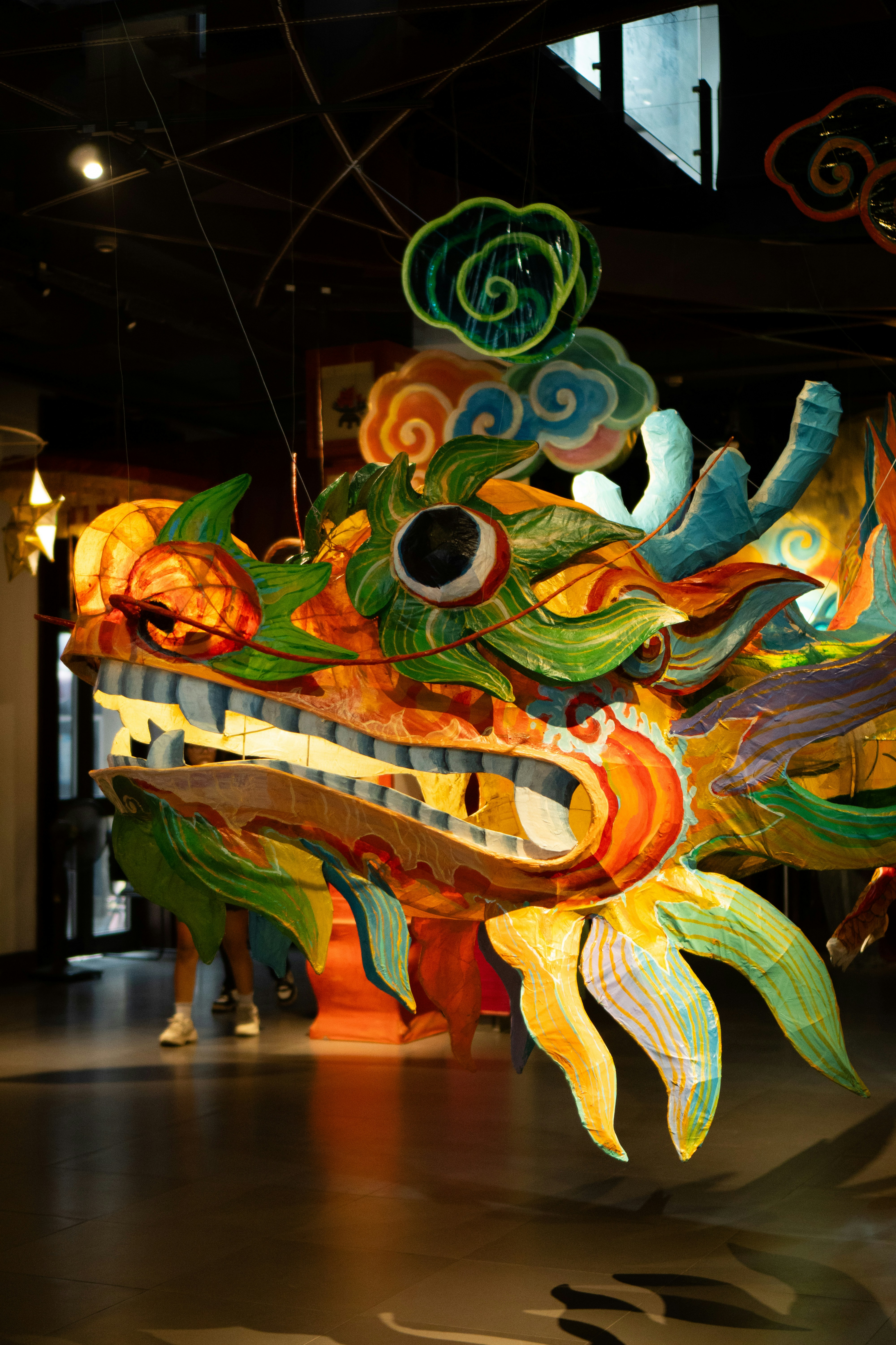 Aurora Dragon: A Colorful Parade of Paper and Light