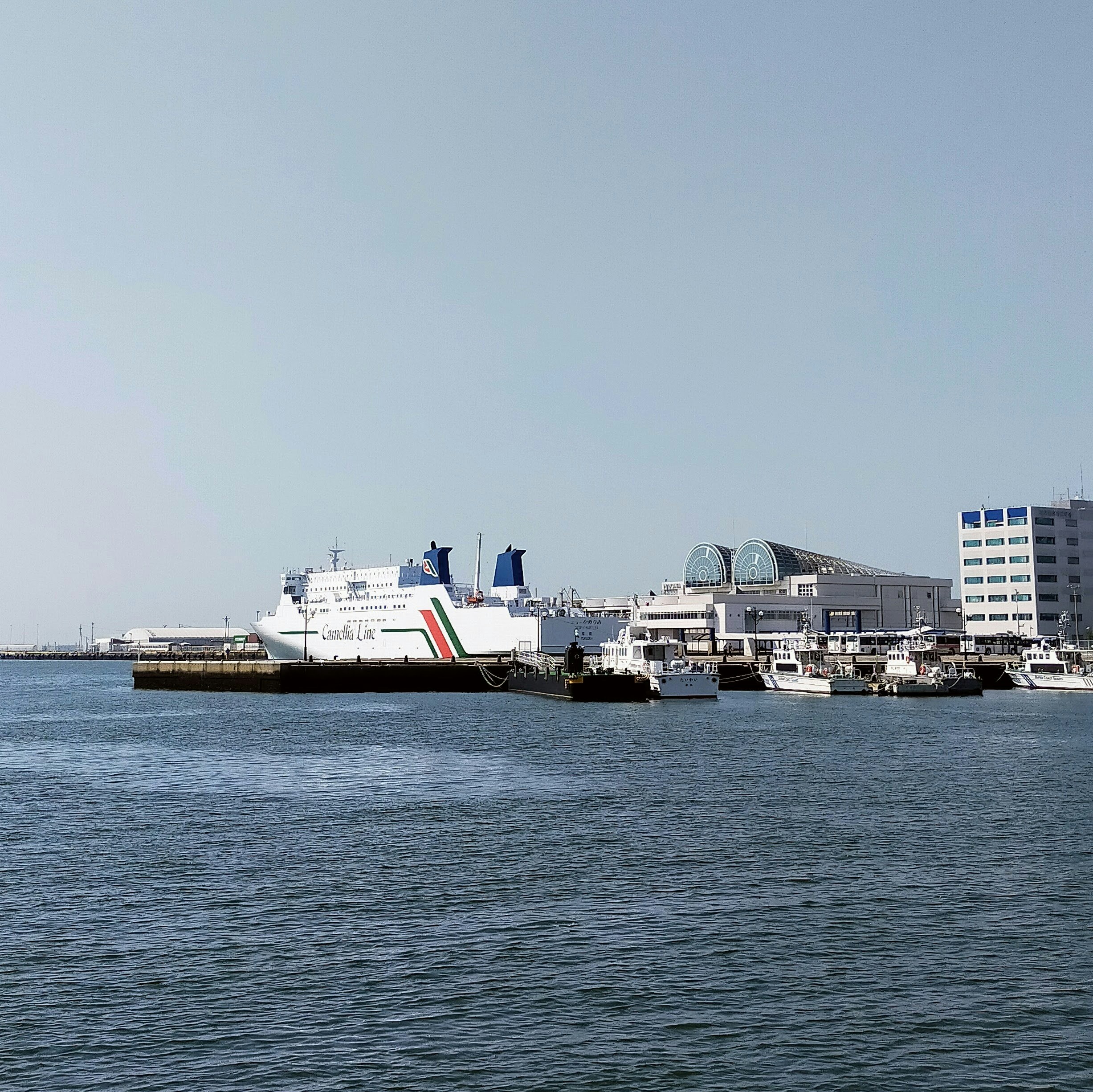 Harbor Ferry at Dawn: A Quiet Dock Scene by the City