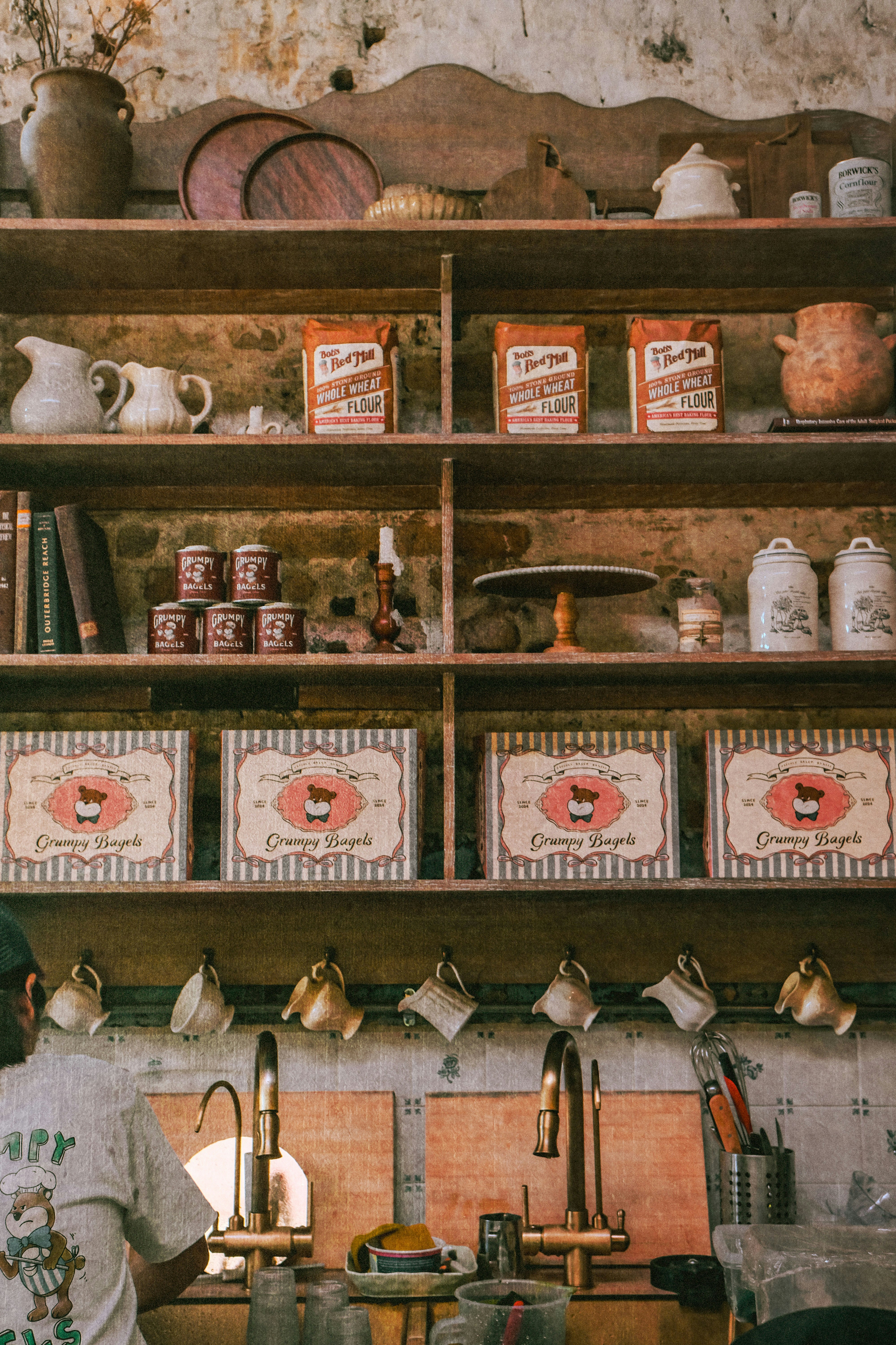 Rustic Pantry Mosaic: Shelfware and Sips