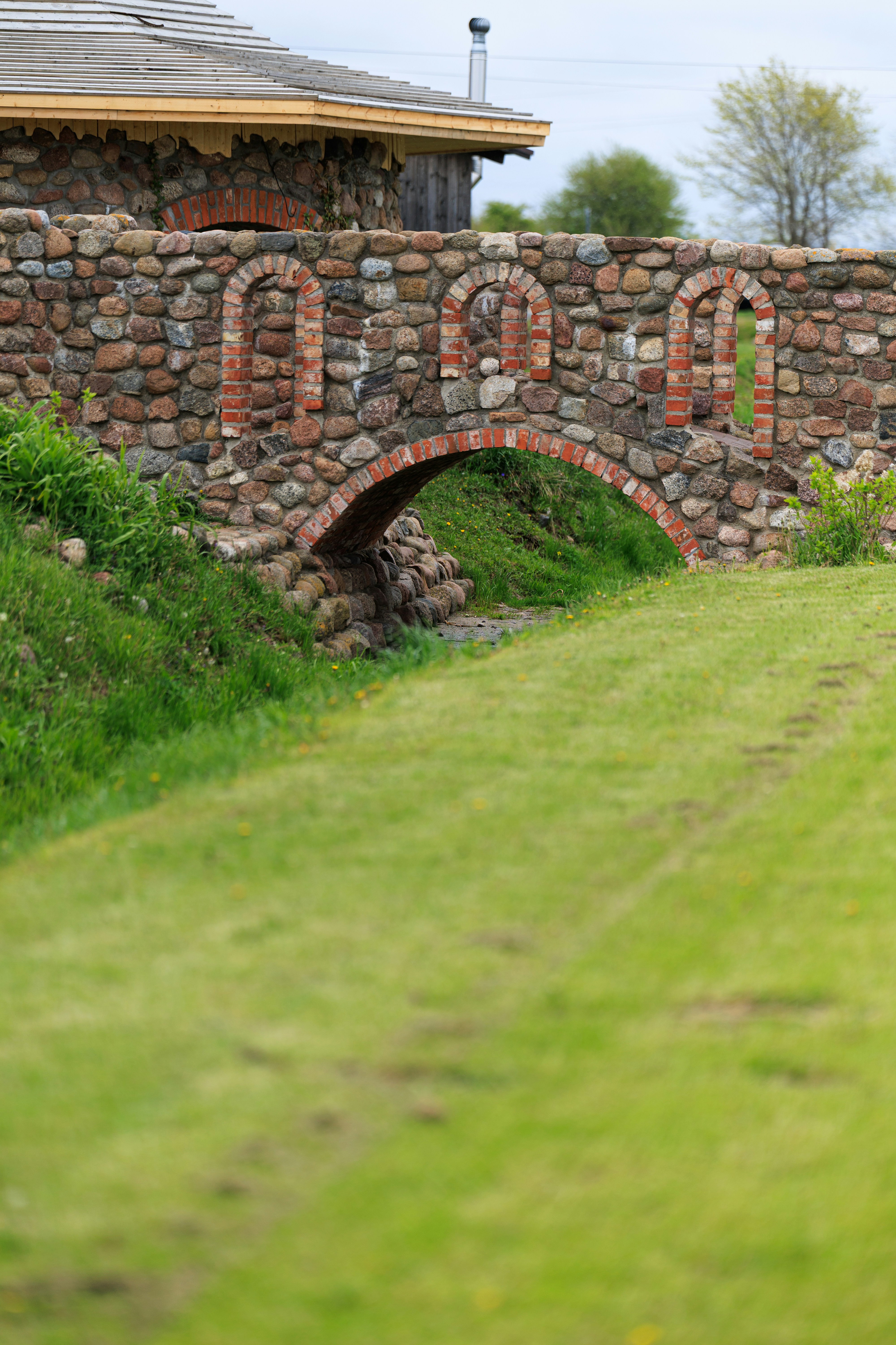 Stone Bridge Over a Gentle Arch