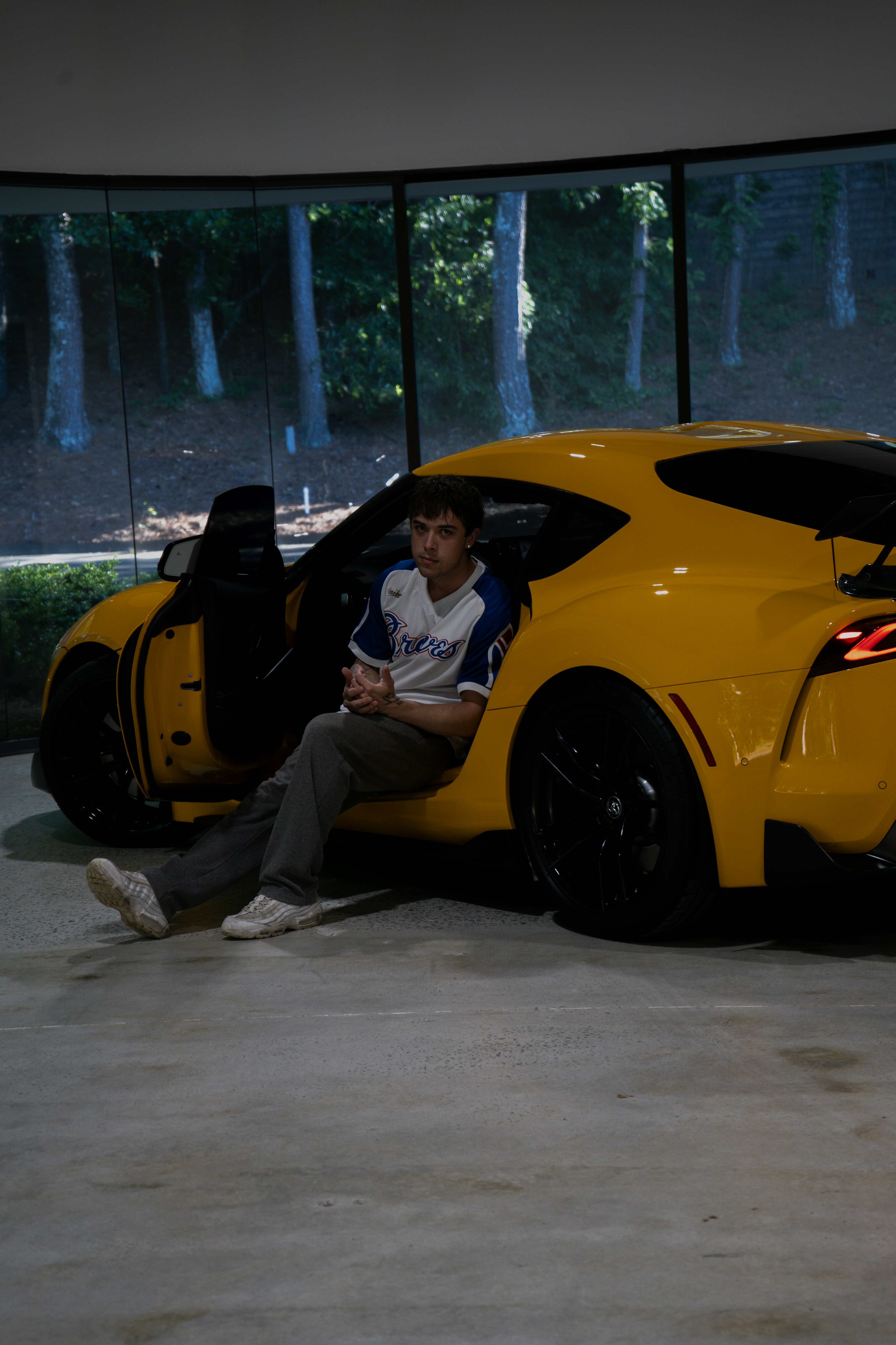 Yellow Power: A Quiet Moment with a Sports Car