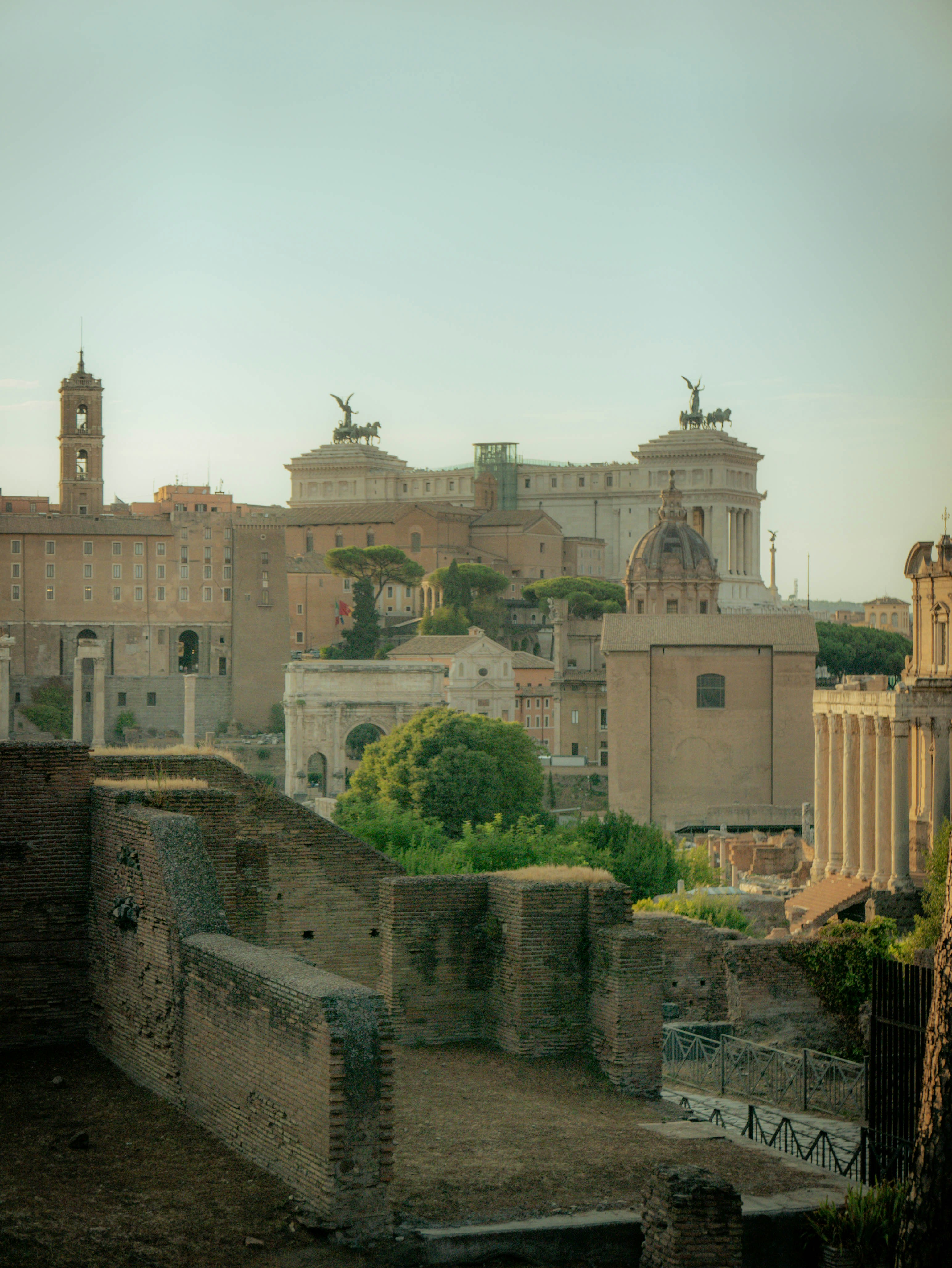 Ancient Rome Rising: Terraced Ruins with the City’s Grandeur