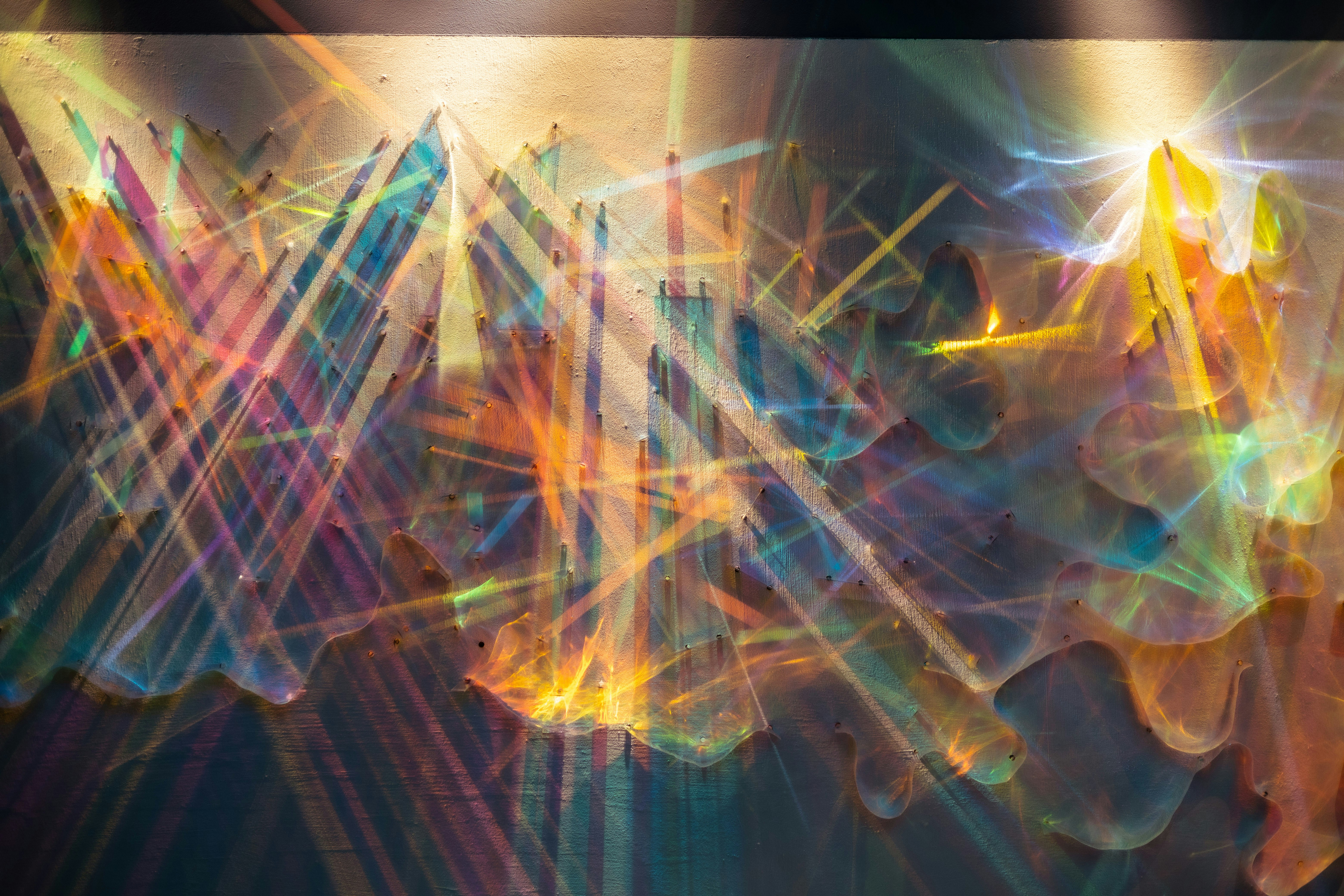 Chromatic Currents: A Kaleidoscope of Light Streaks
