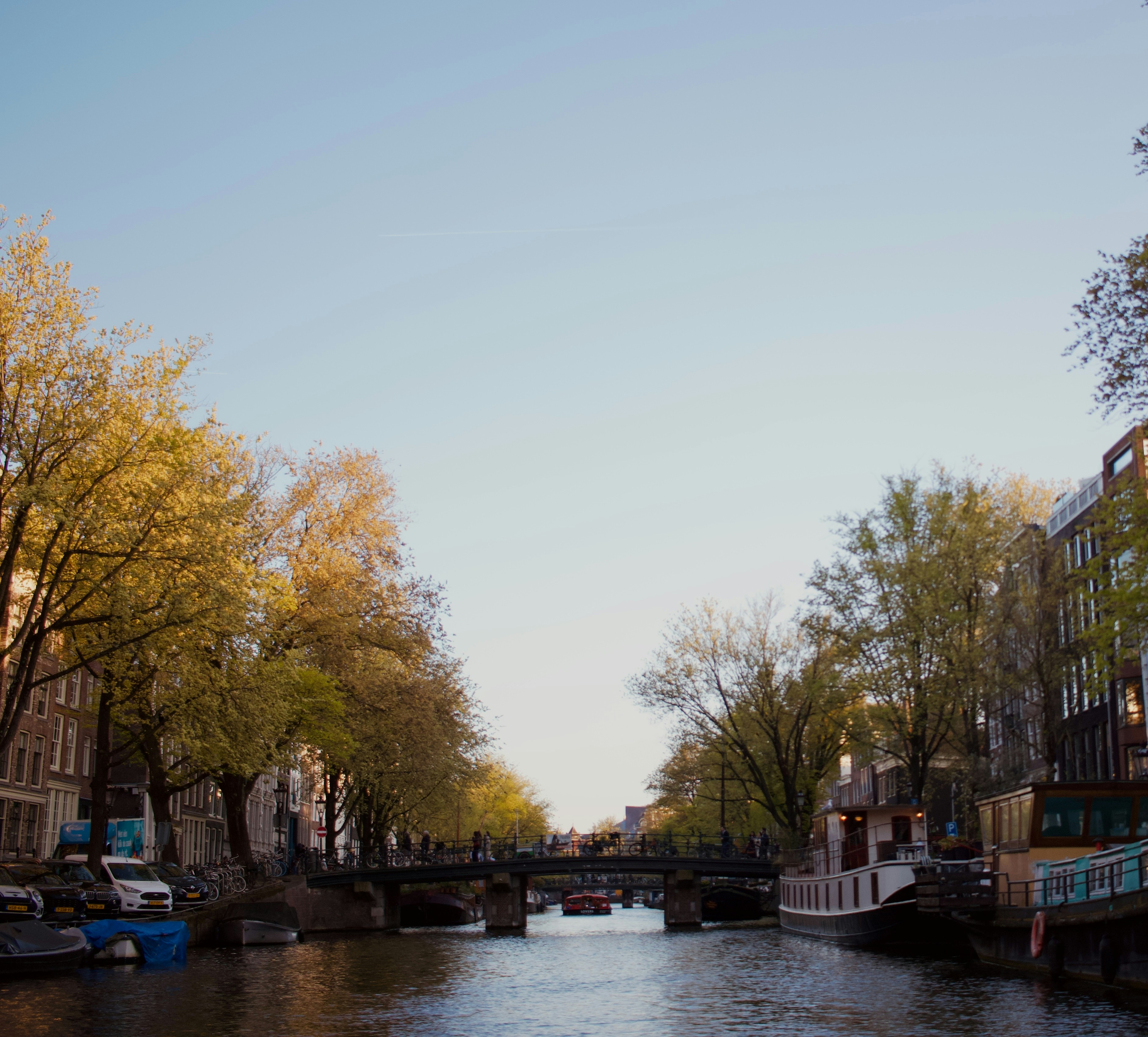 Golden Canal: Autumn Light Along the Bridge