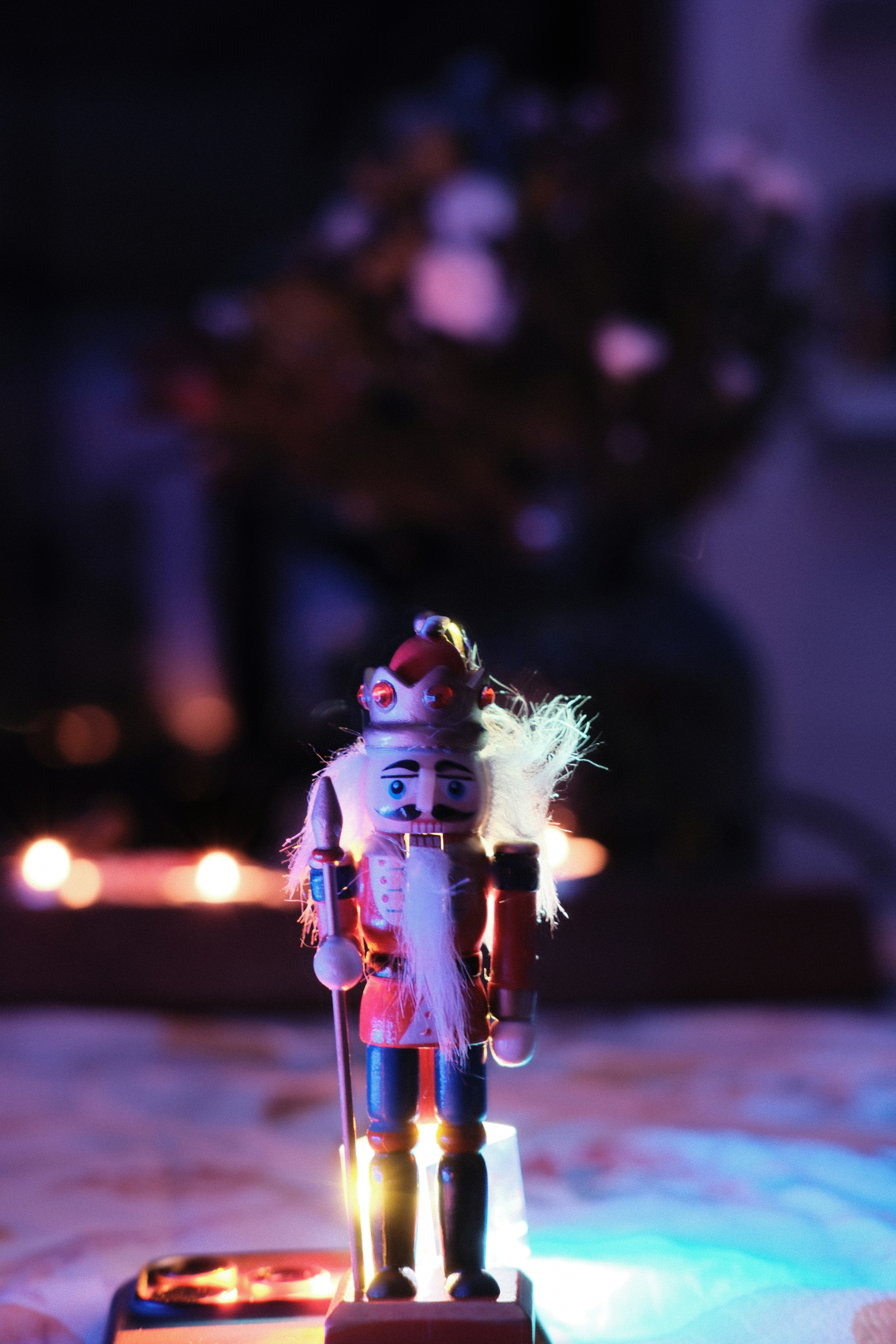 Noble Toy Soldier Under Night Lights