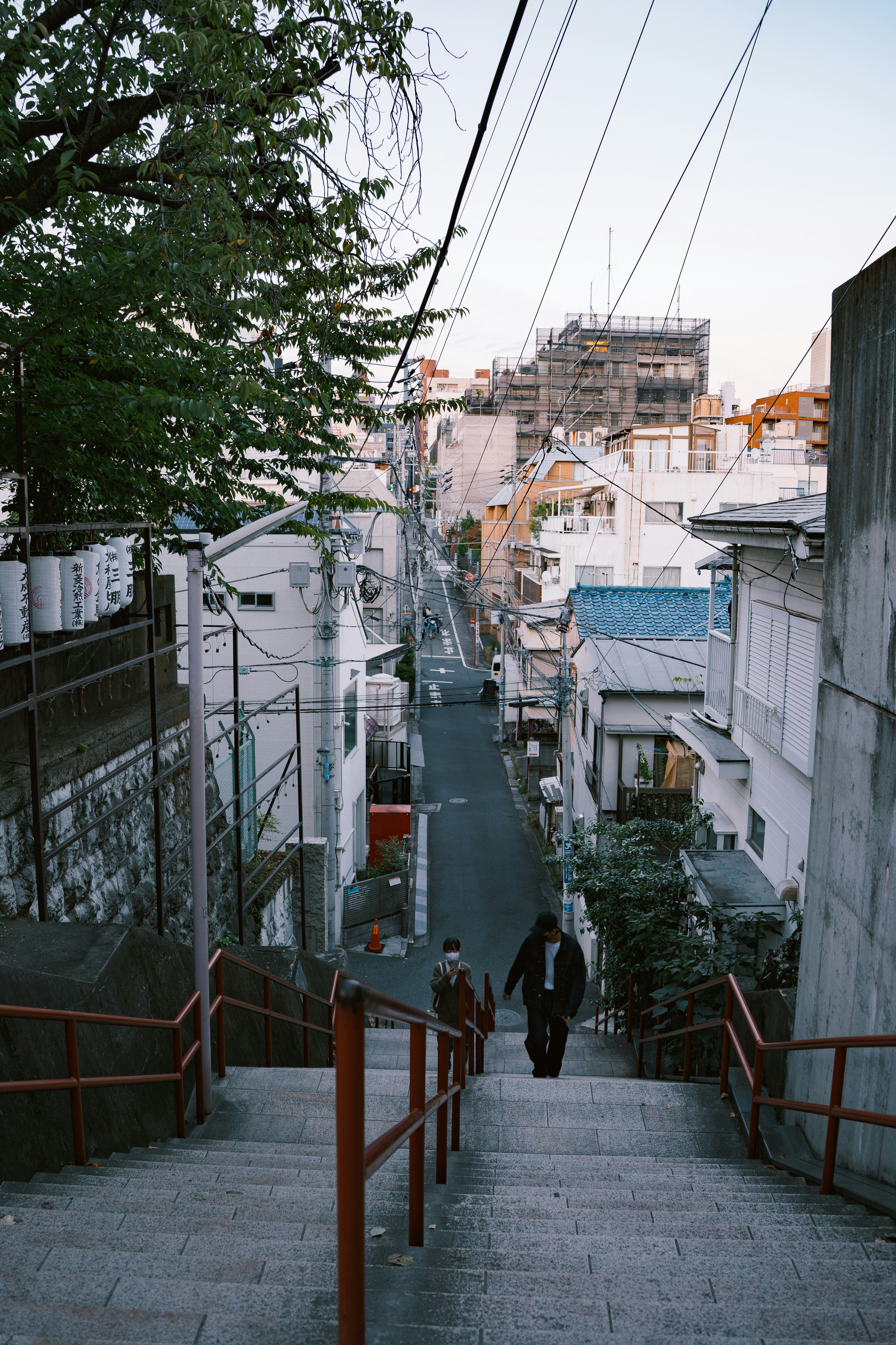 Ascending City Steps: A Quiet Descent Through Urban Slopes