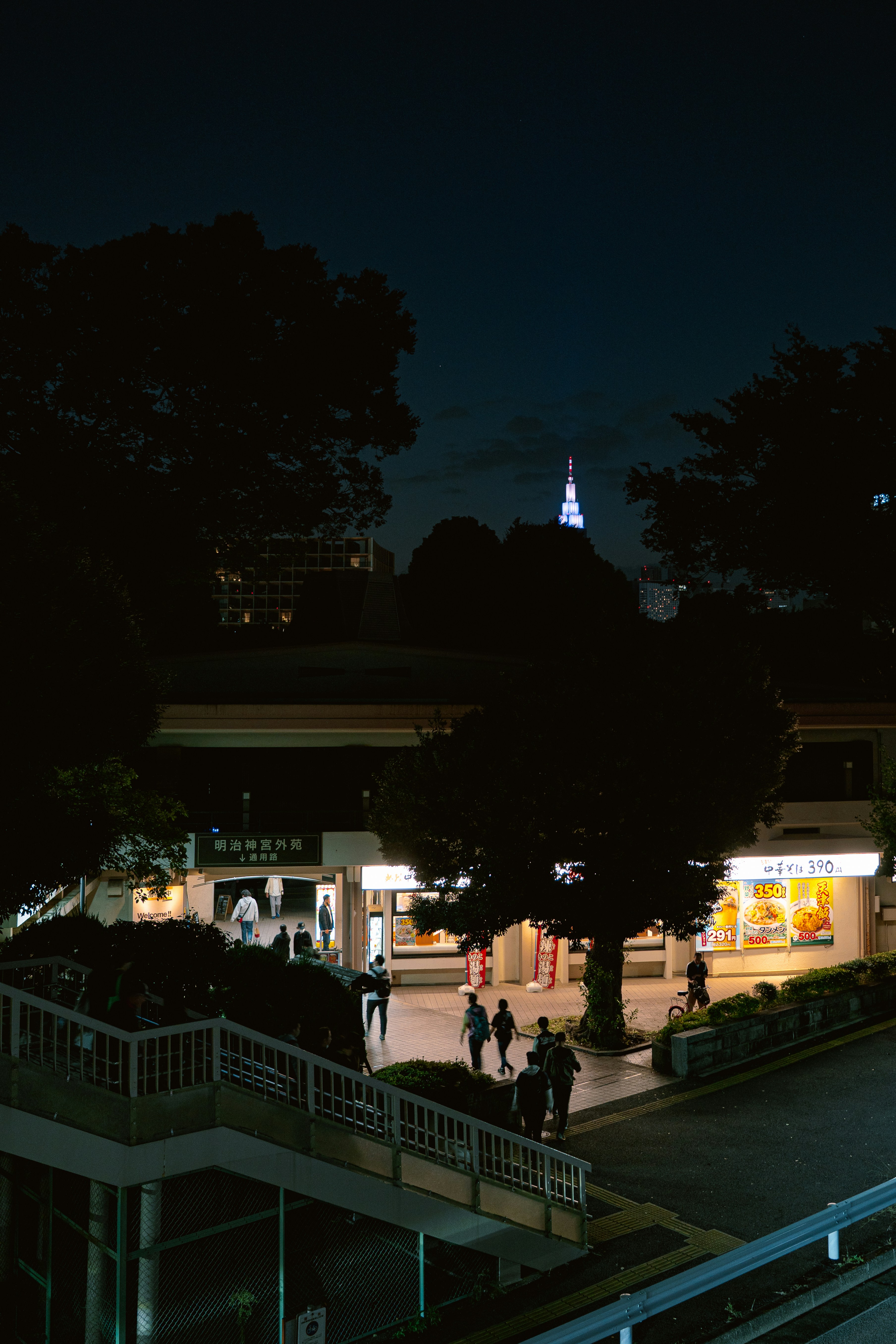 Night Market Corridor: Neon Lights, Silent Stairs