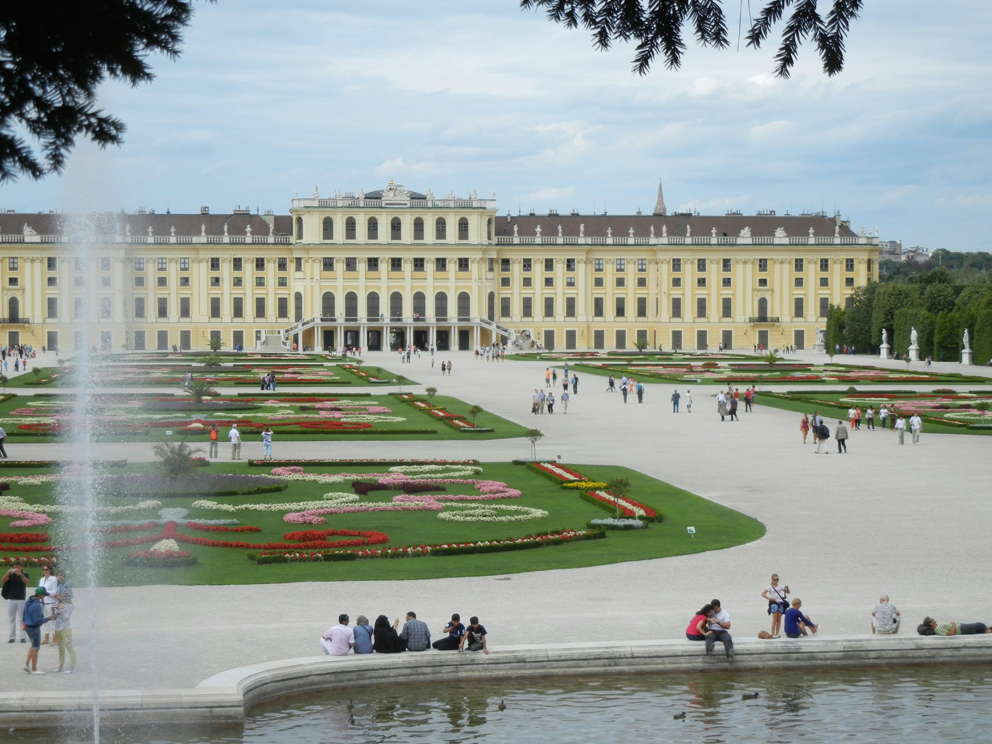 The Grand Courtyard of a Baroque Palace