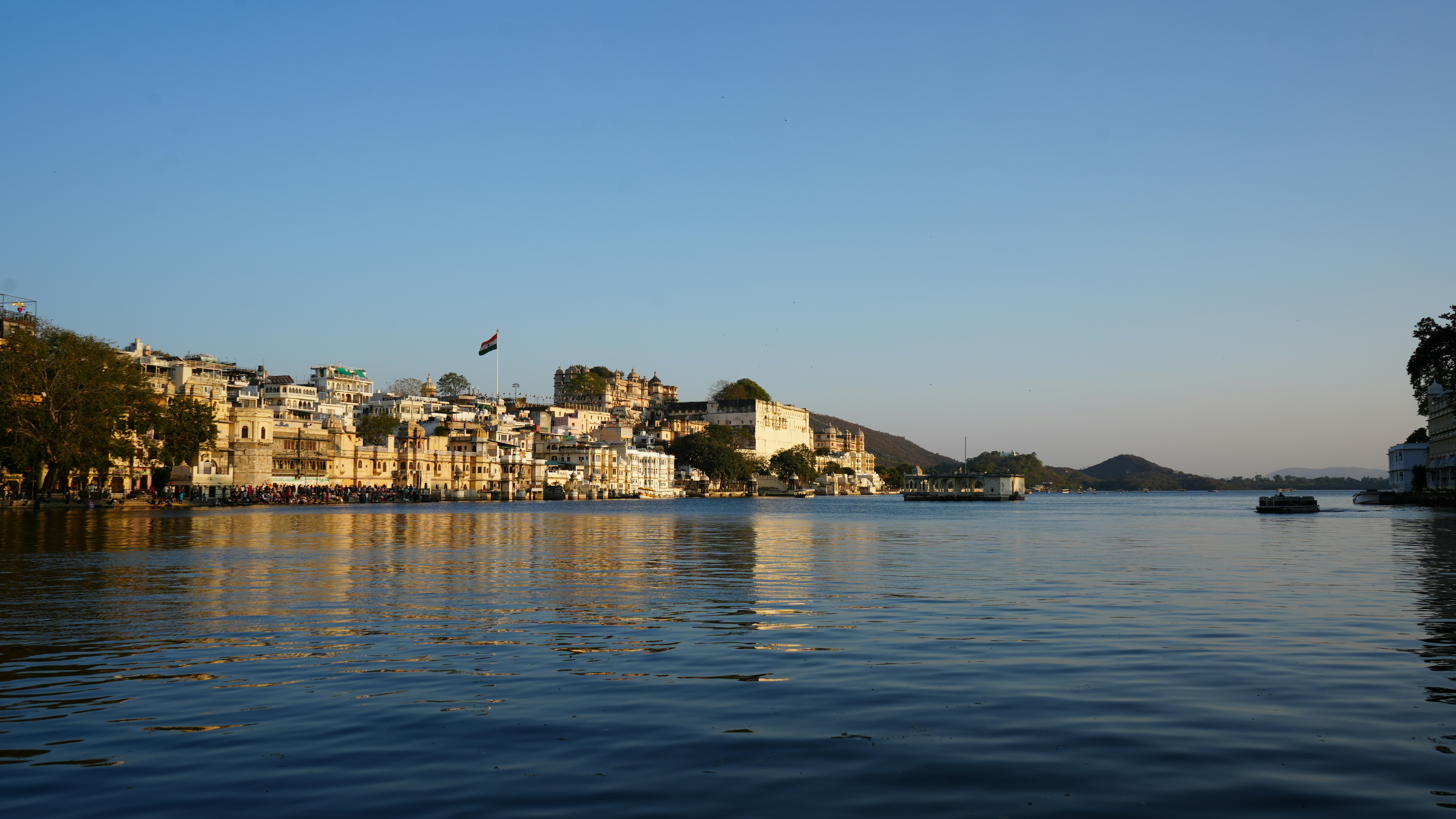Riverbank Town Skimming the Horizon