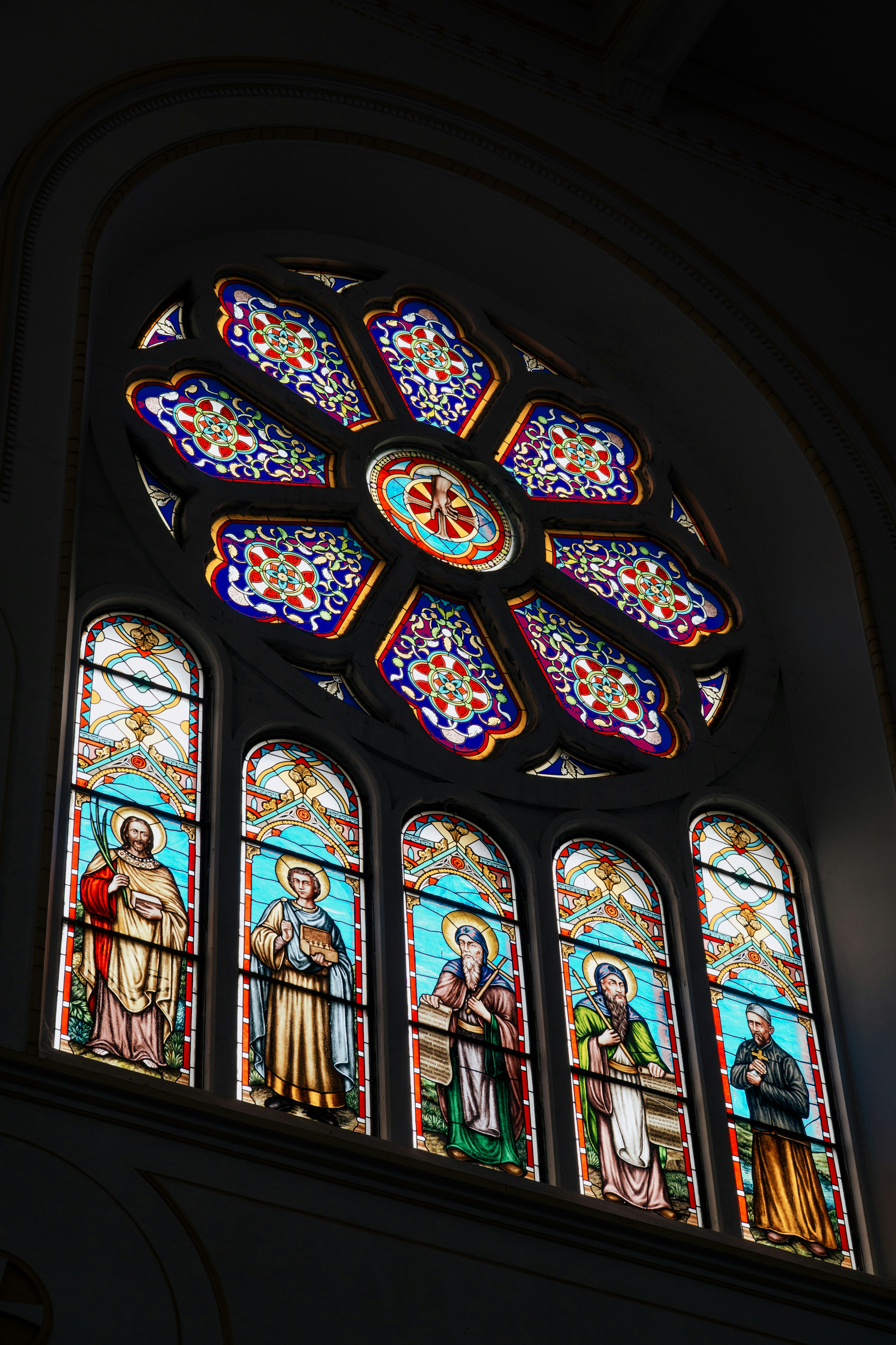 Celestial Rose: Stained Glass Cathedral of Saints