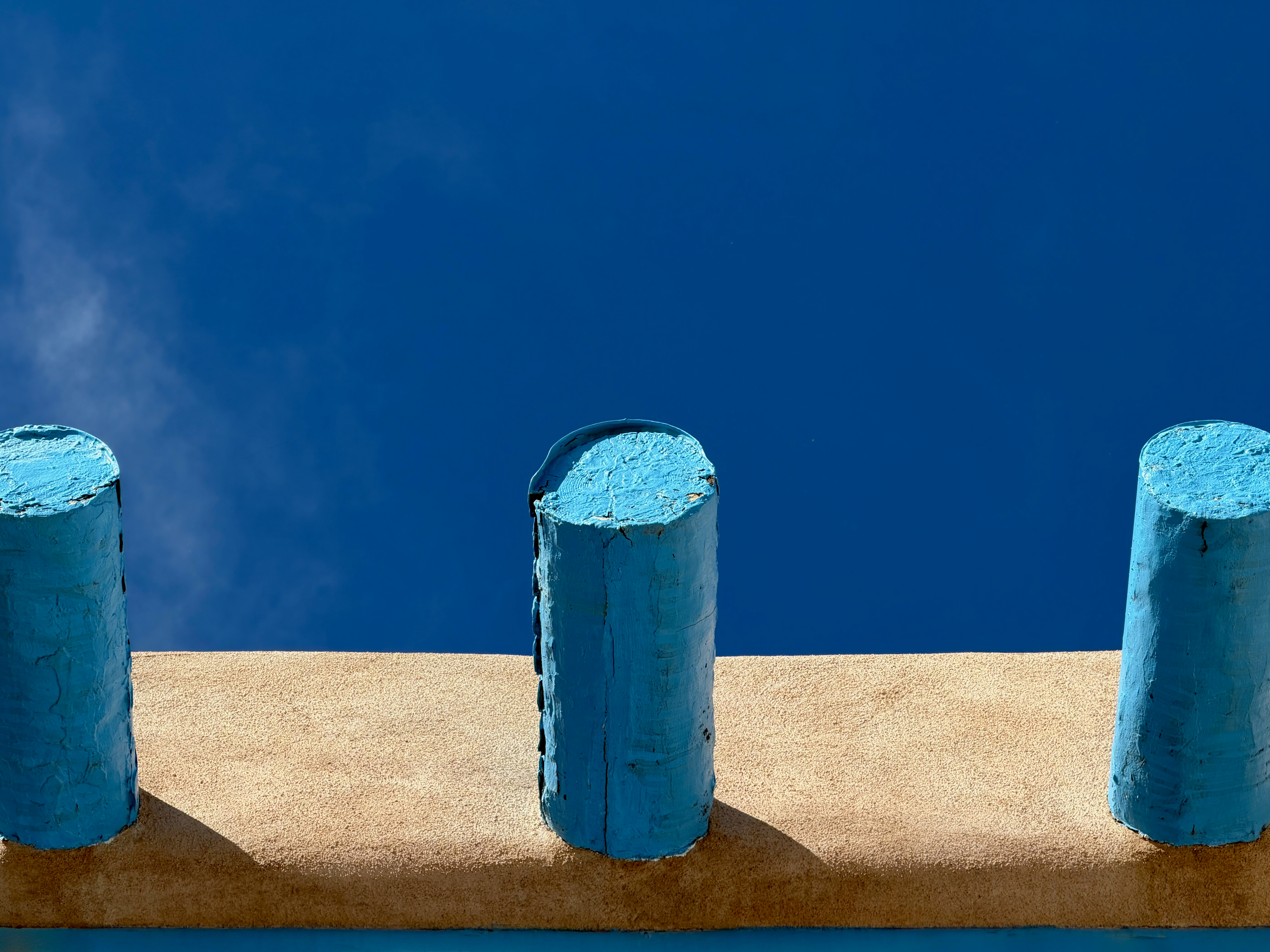Cobalt Towers Against a Deserted Horizon