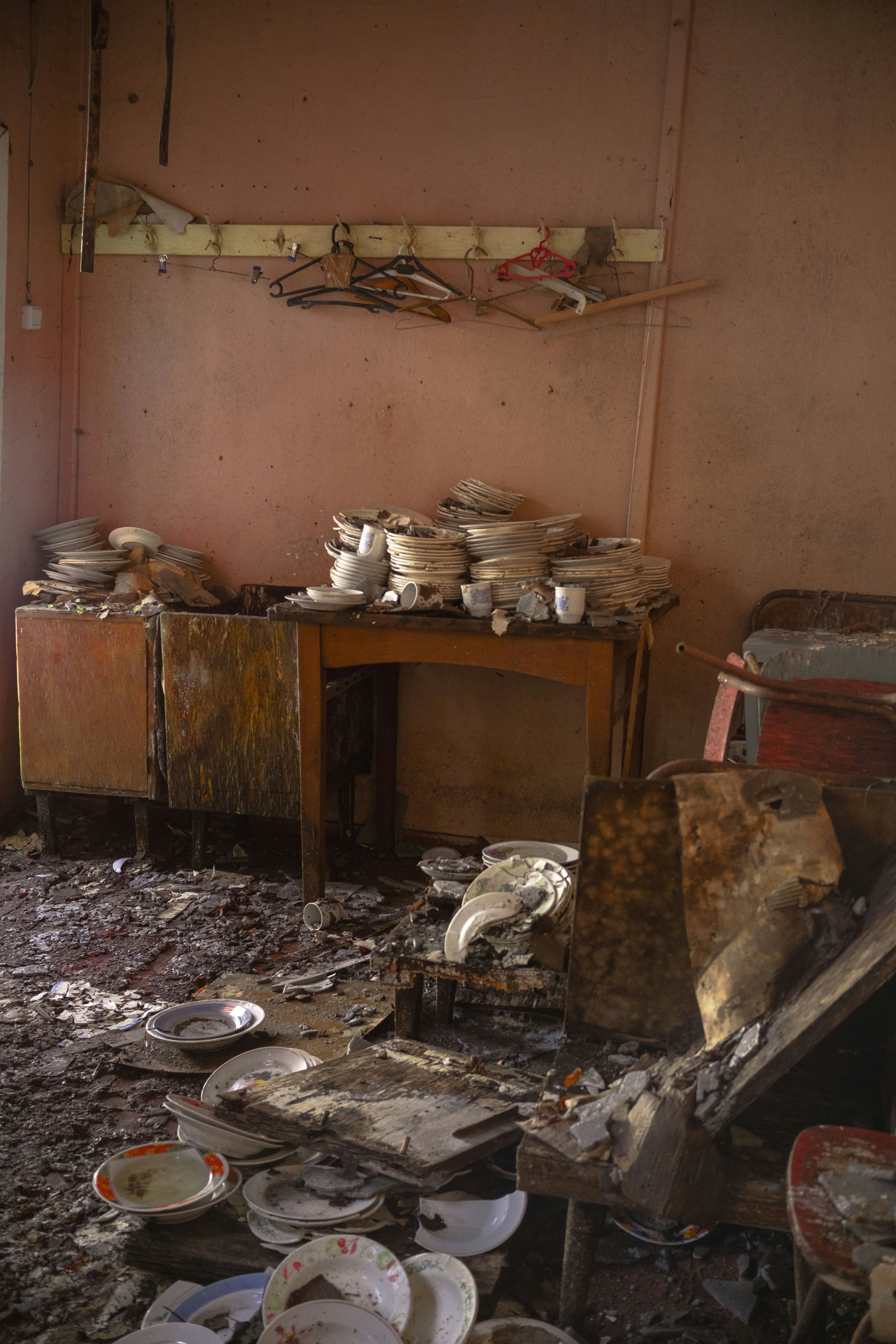 Dusty Still Life: Abandoned Kitchen in Soft Dawn Light