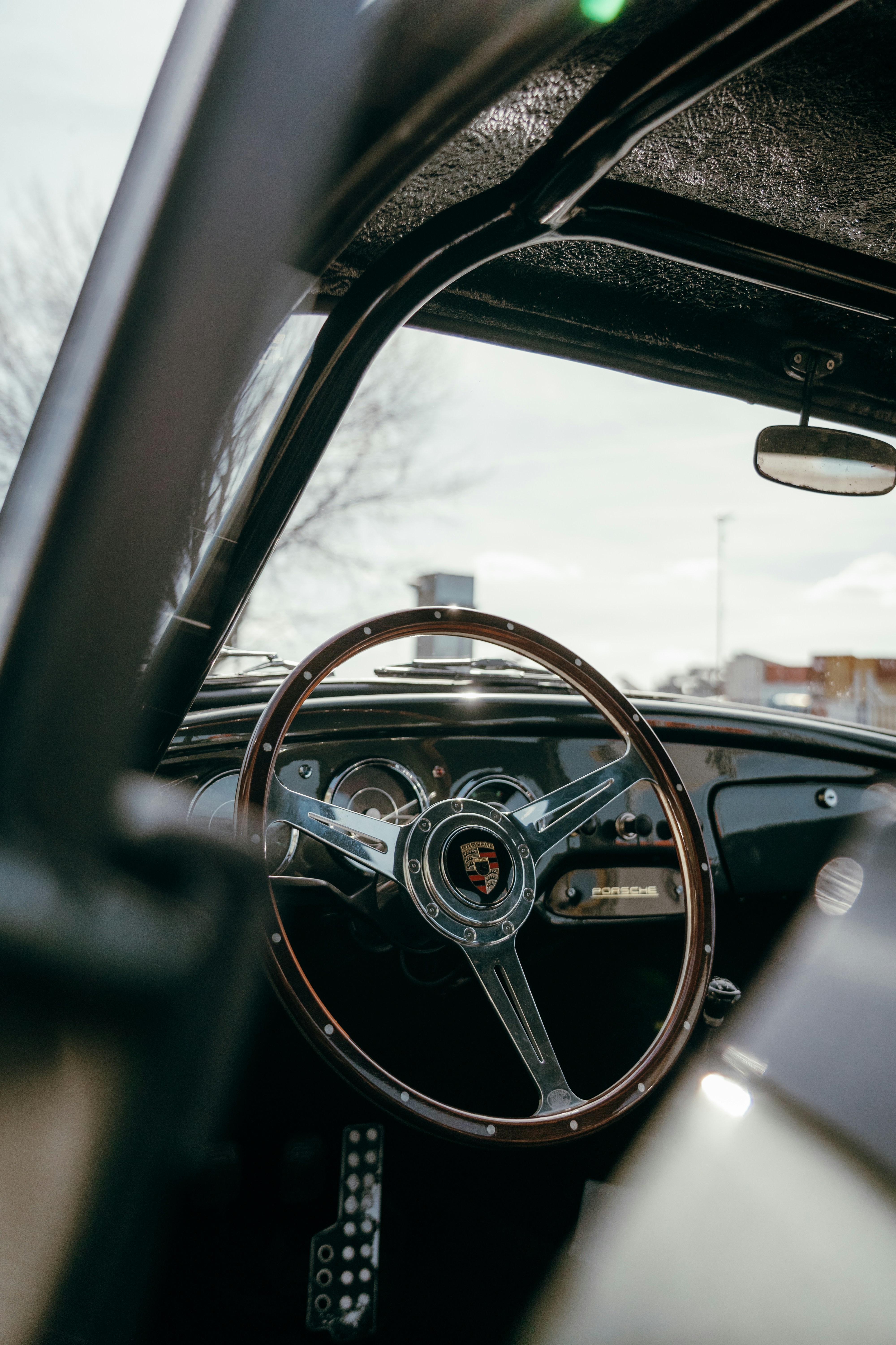 Clockwork Porsche: Vintage Steering at the Wheel