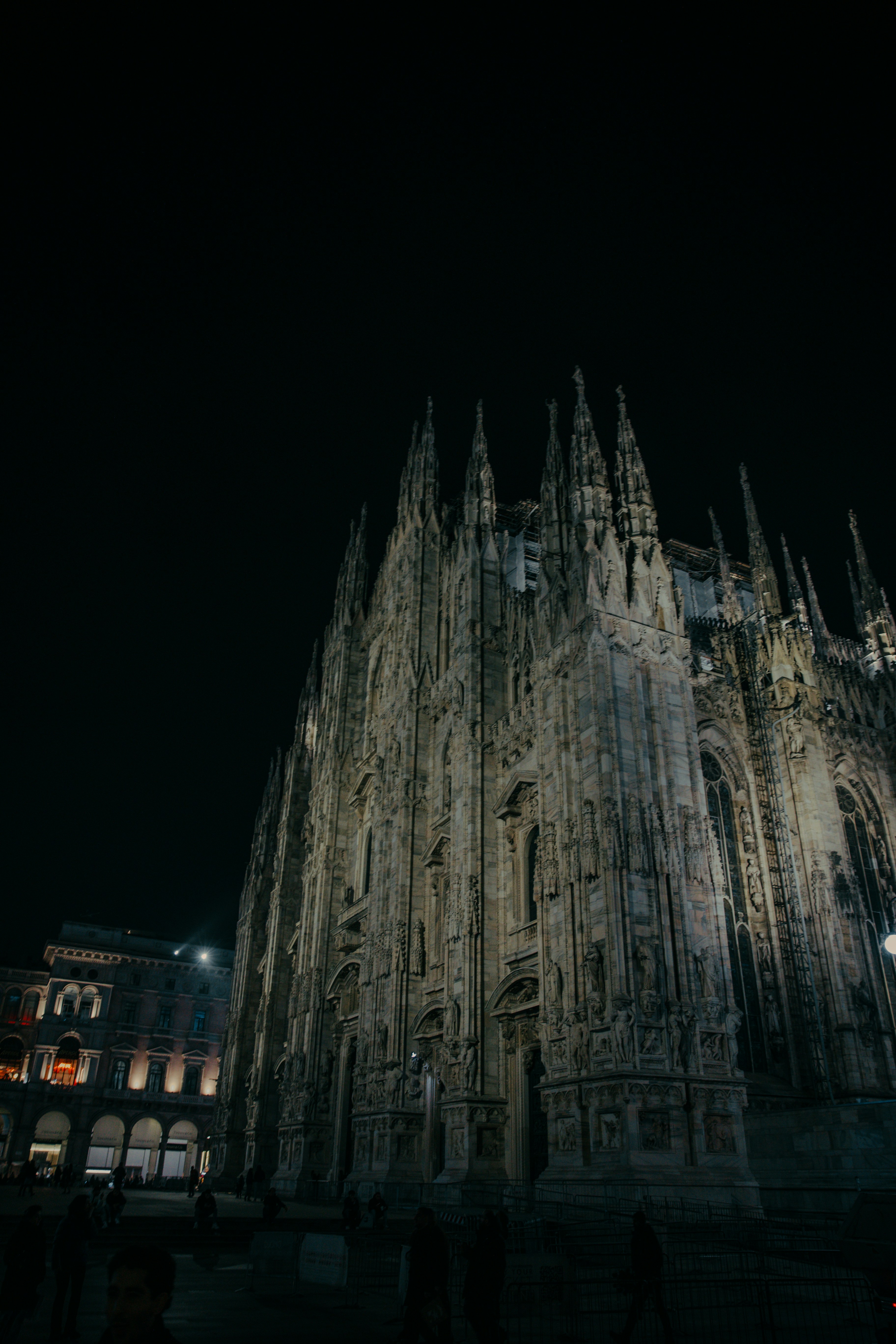 Moonlit Cathedral: Gothic Spires Piercing the Night