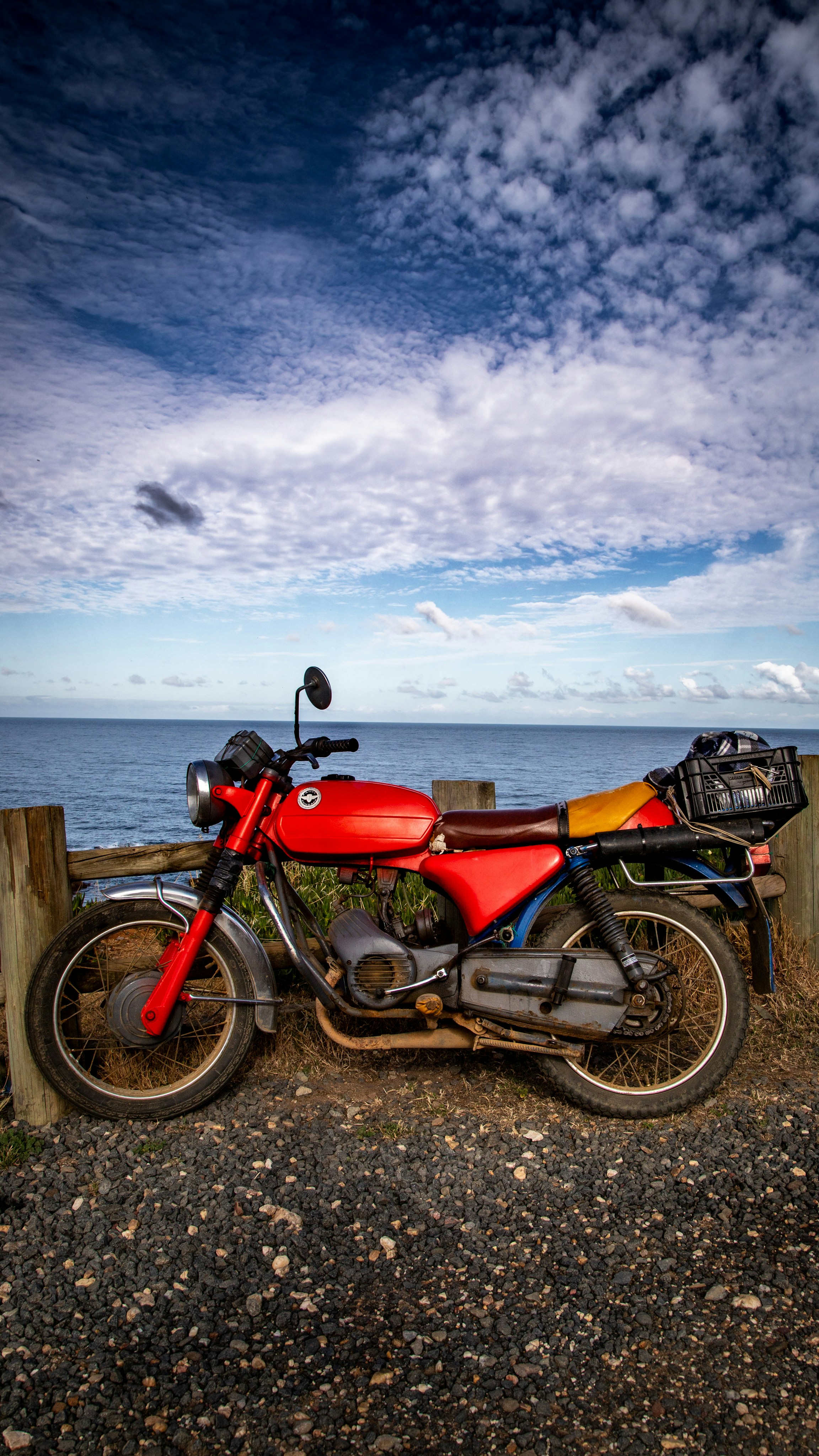 Red Dream on the Seaside Roadside