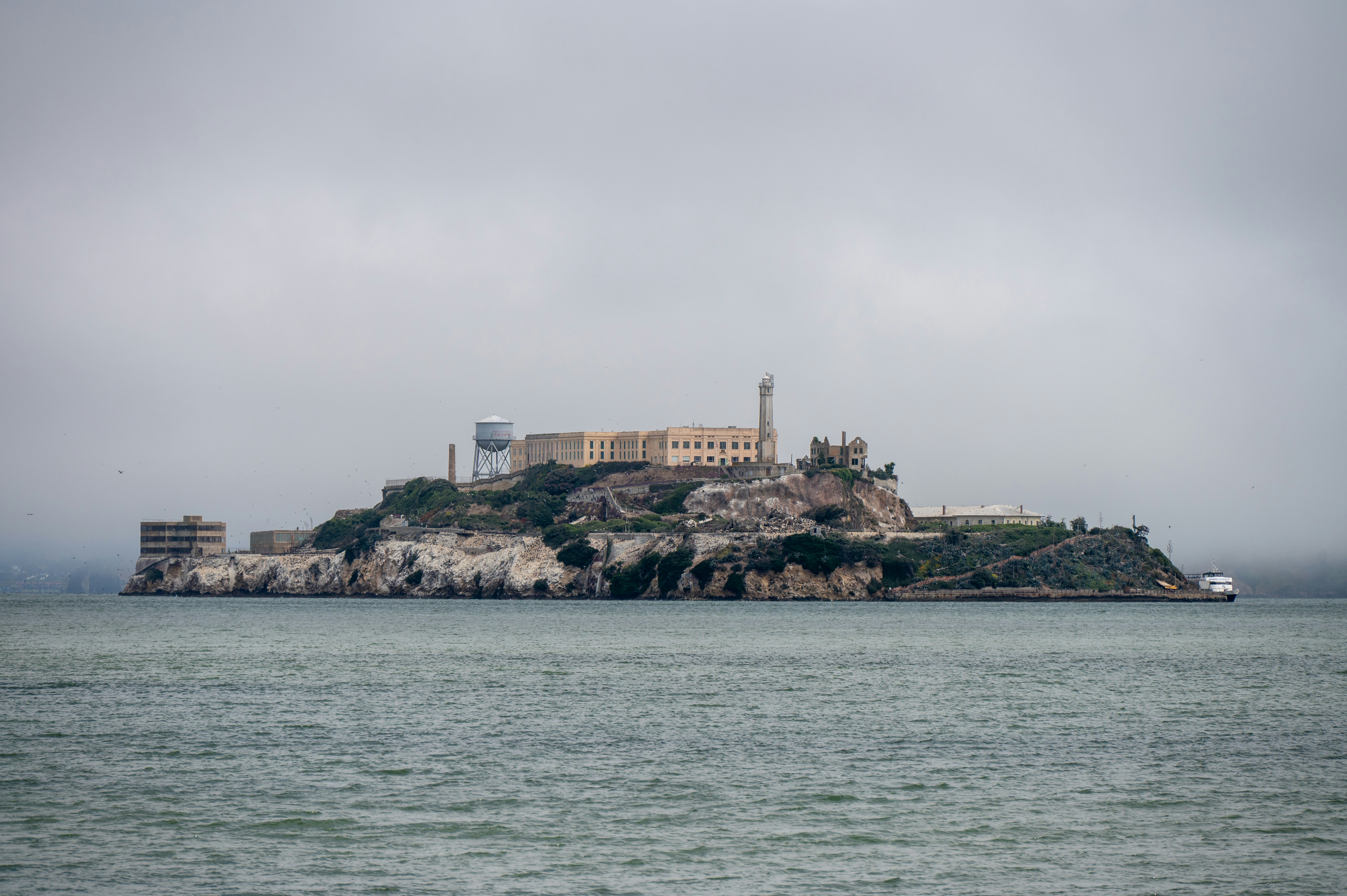 Island Fortress Amid Quiet Waters