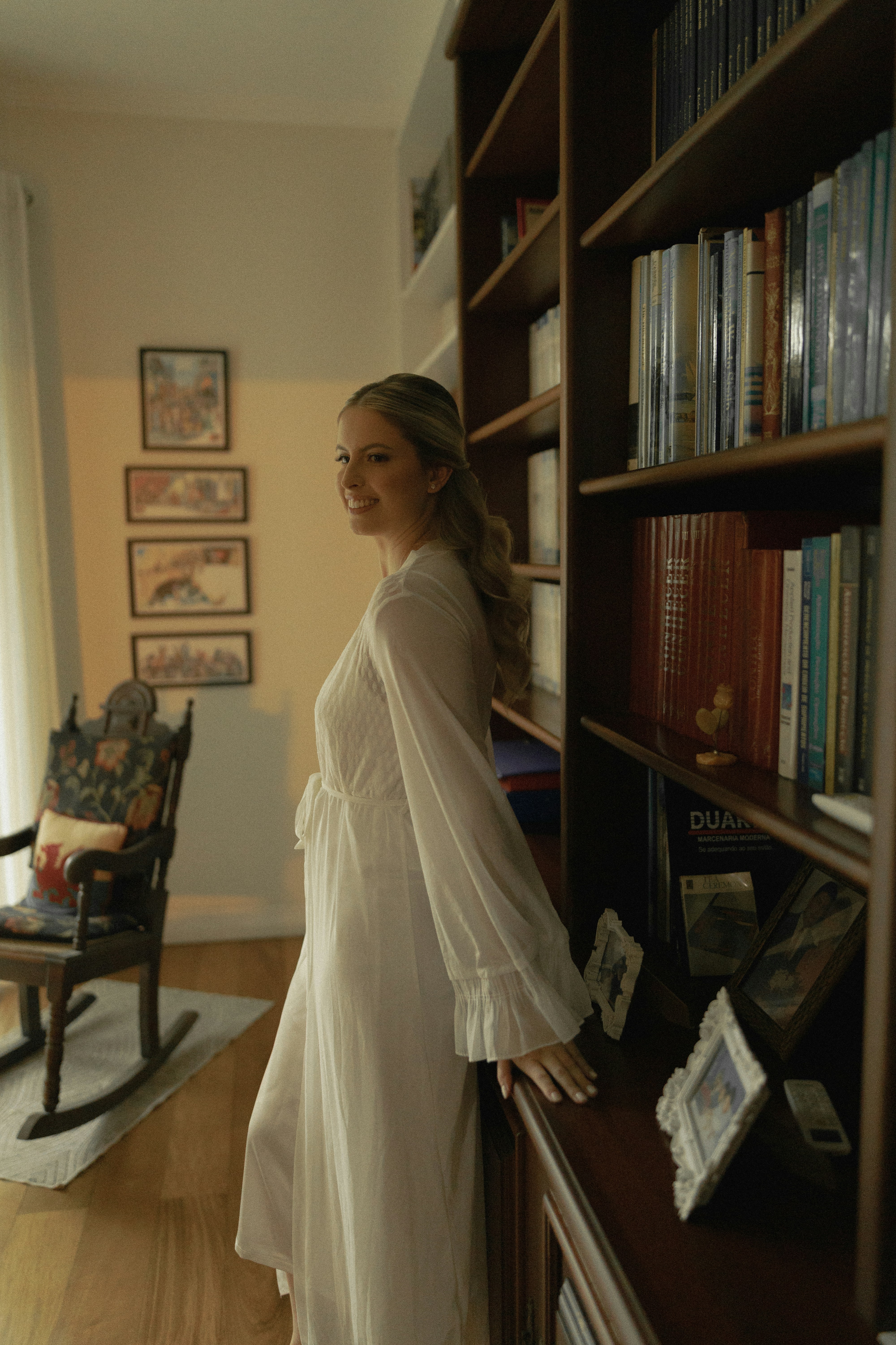 Bright Morning in the Study: A Soft Portrait in White