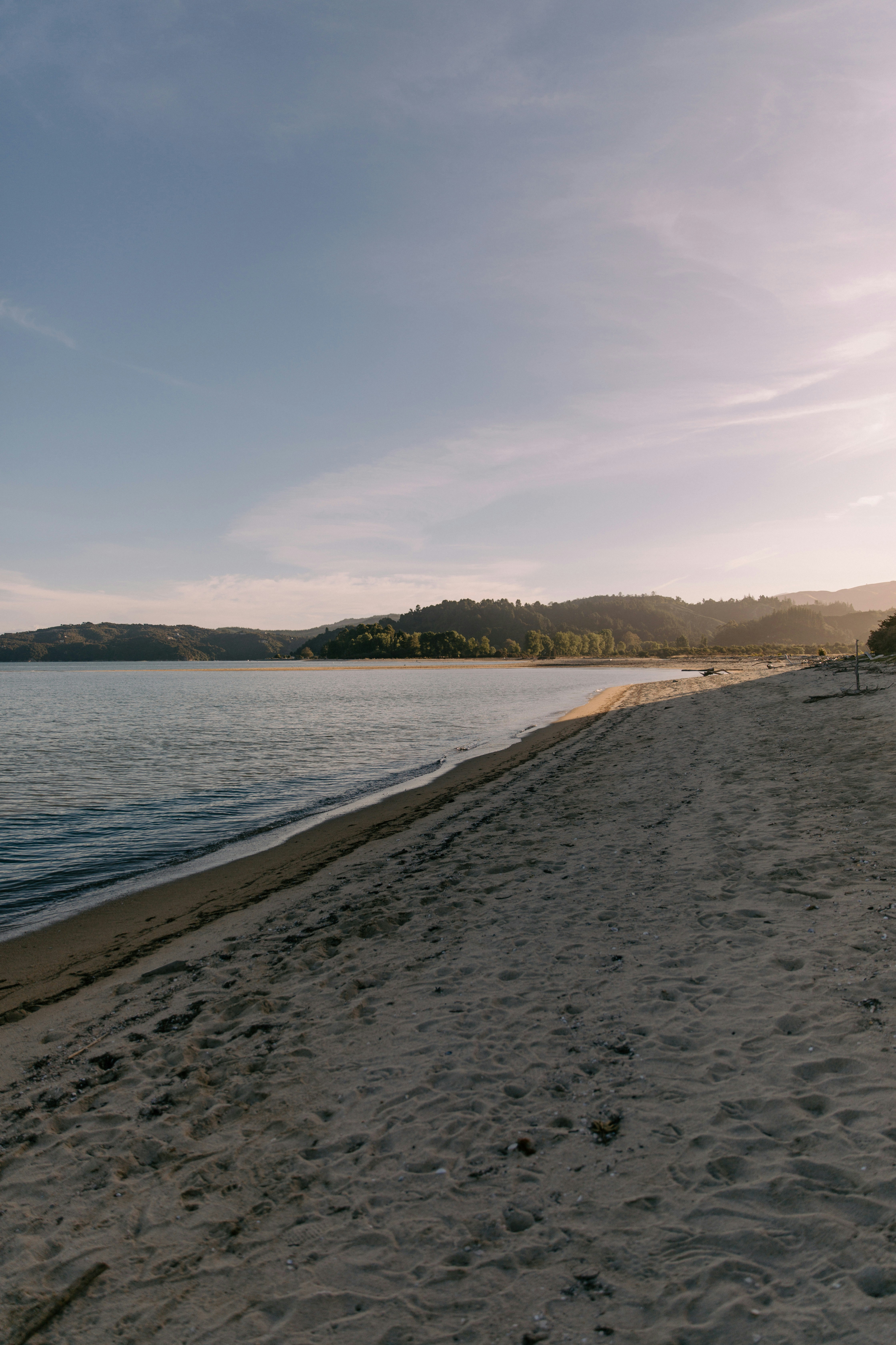 Golden Shoreline at Dappled Evening Light