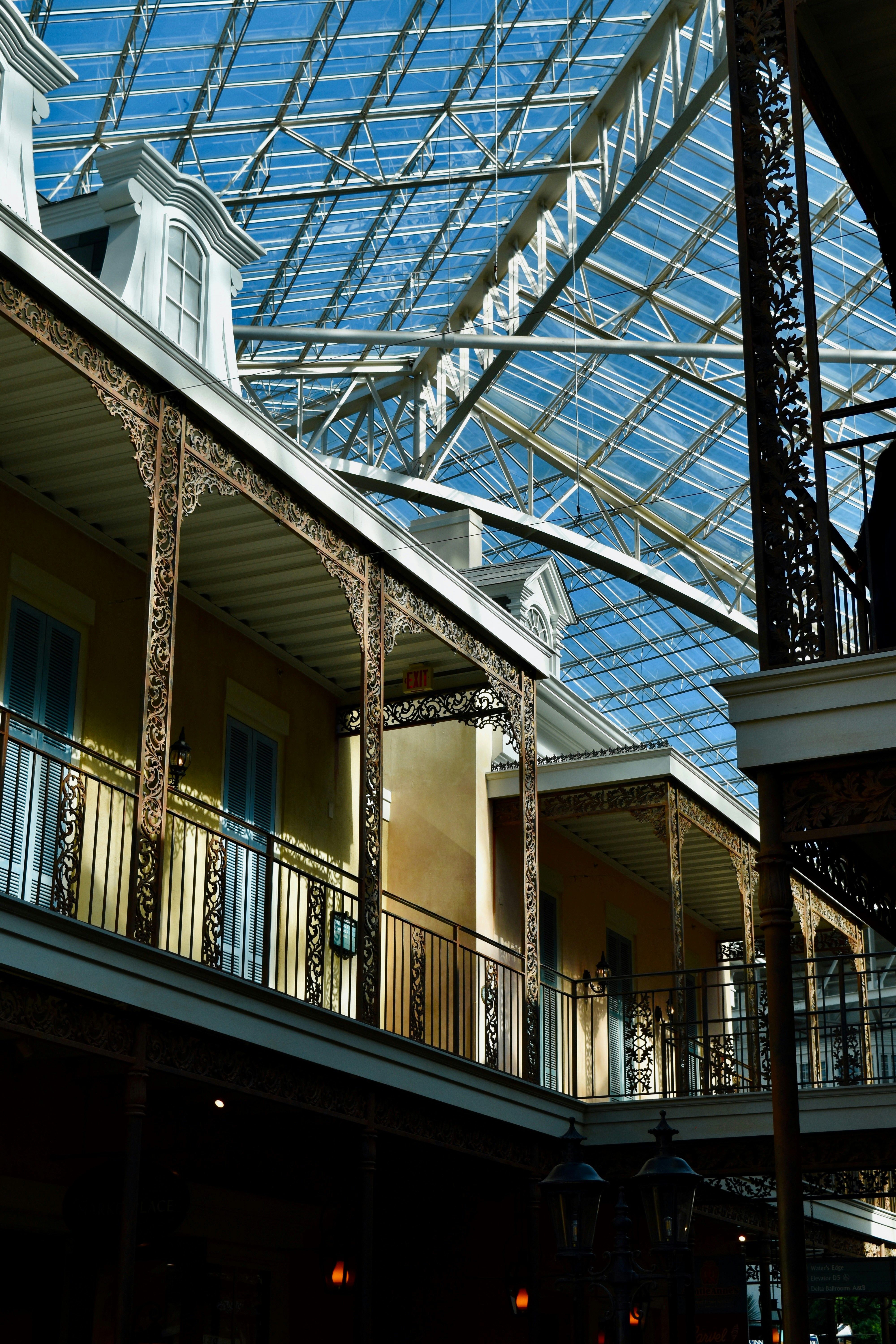 Glass Roof, Ornate Veranda: Victorian Confluence of Light and Ironwork