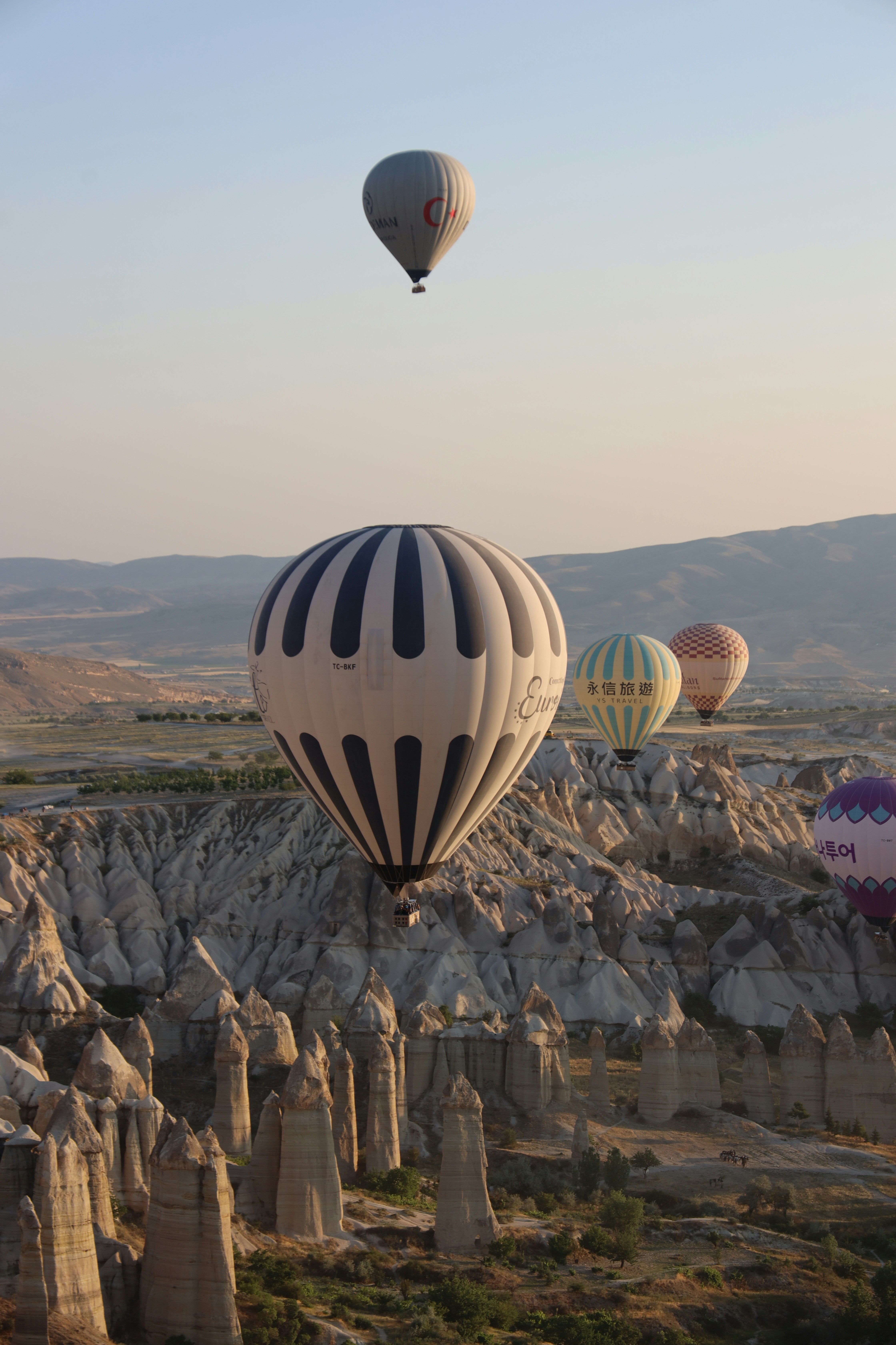 Above the Fairy Chimneys: A Fleet of Balloons Over Cappadocia