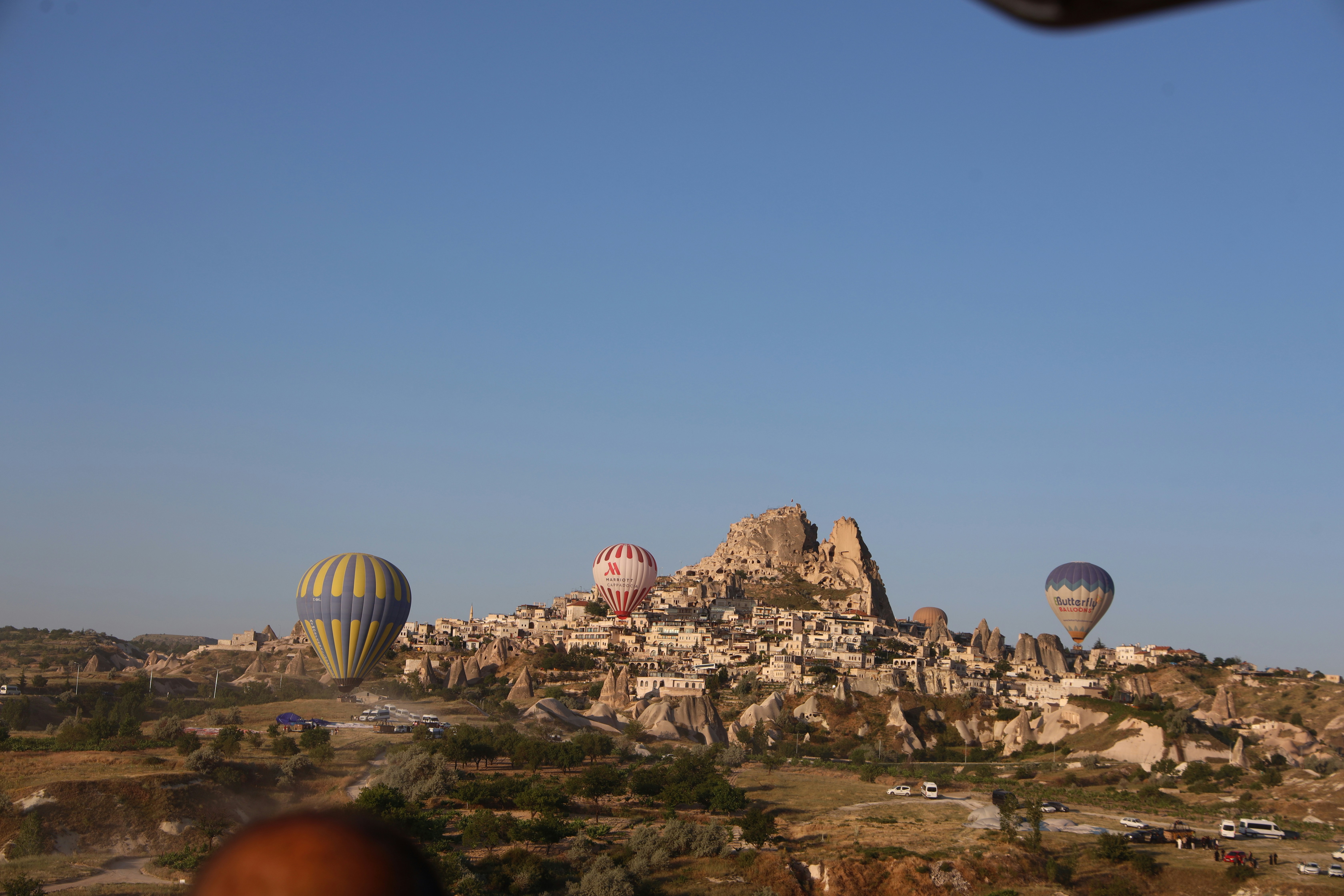 Balloon Ridge Over Cappadocia: Balloons Above a Ancient Town