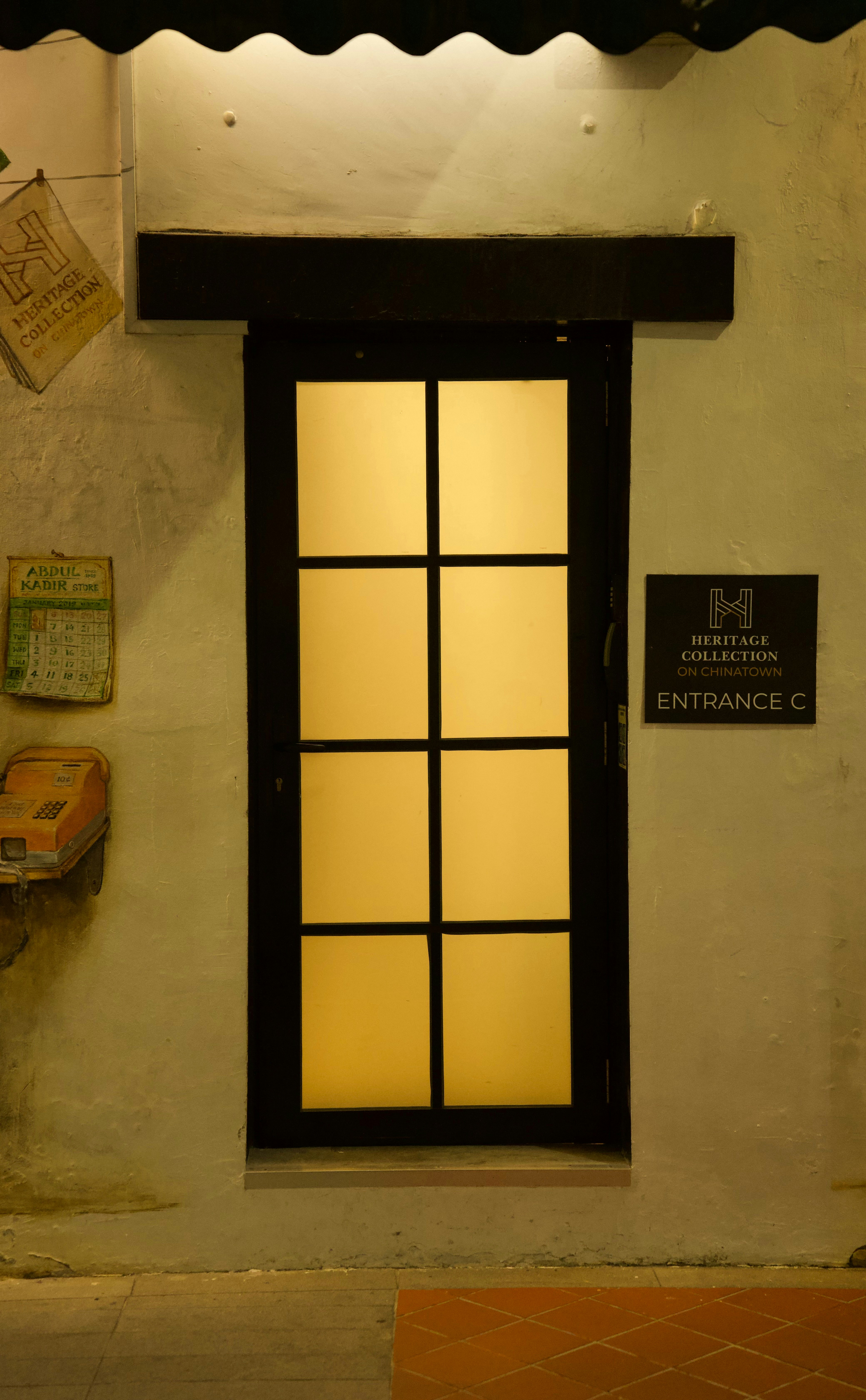 Warm Glass Doorway, Heritage Corner