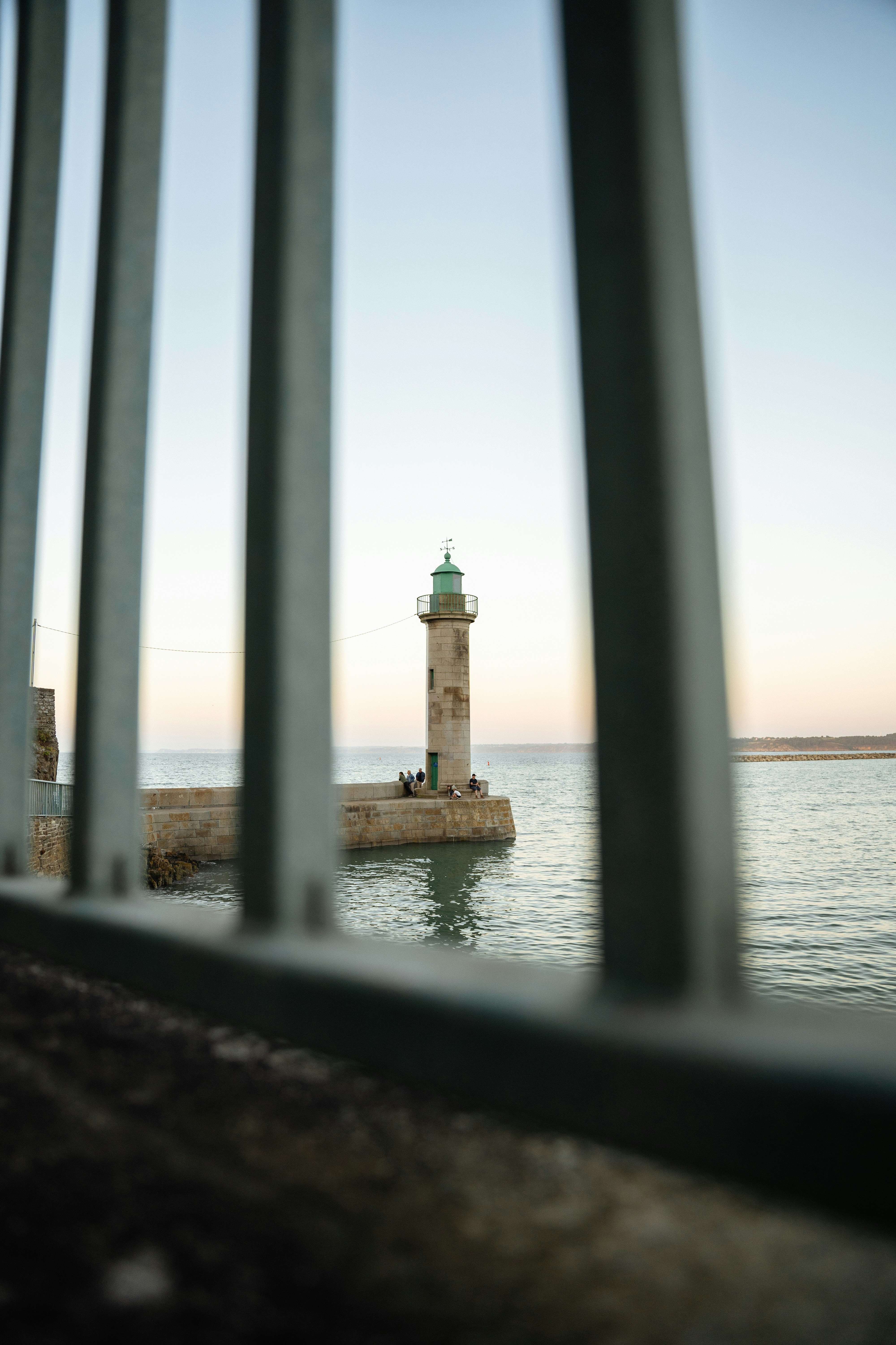 Lighthouse Sentinel: Framing the Light from a Secluded Breakwater