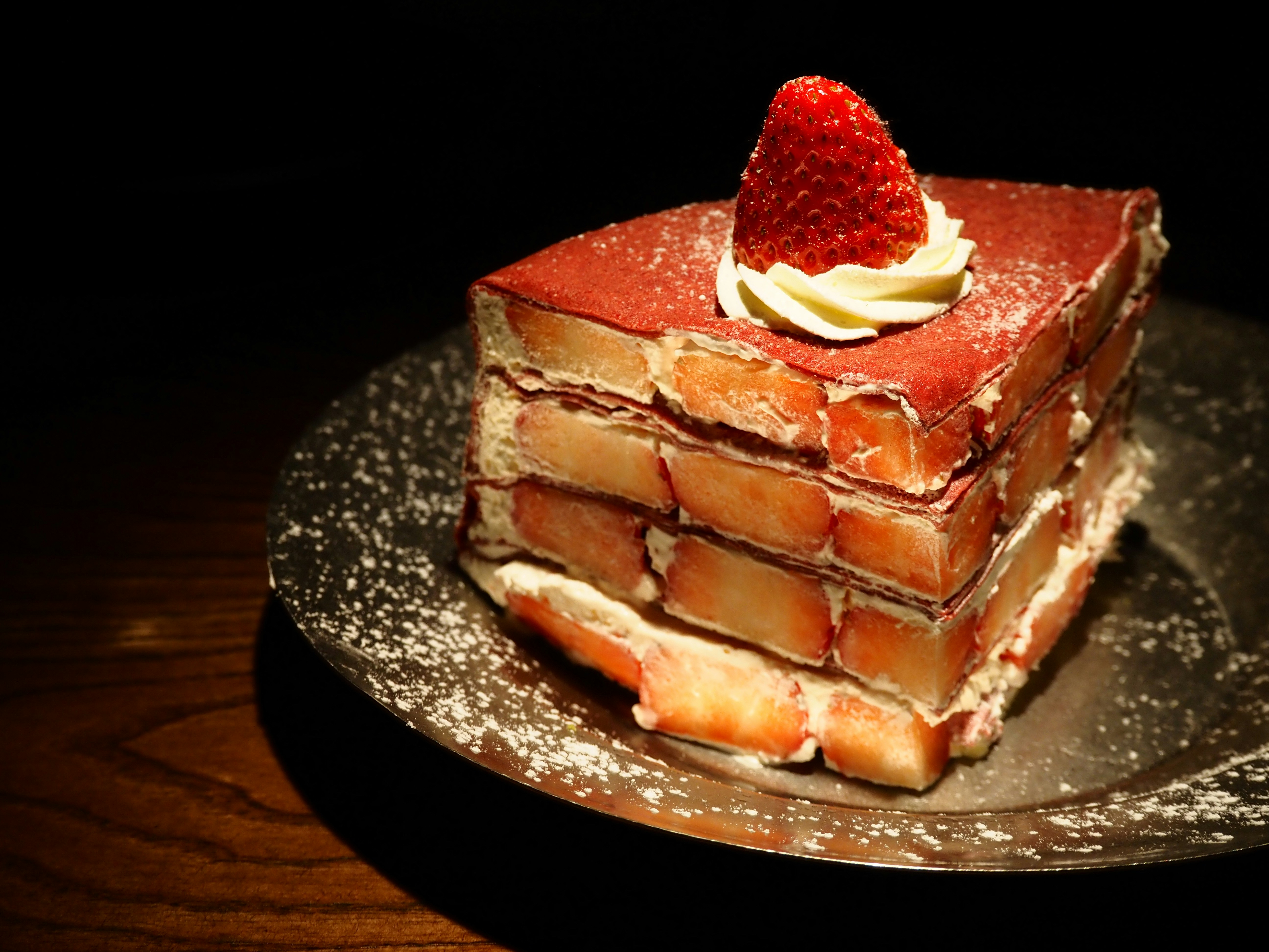 Layered Strawberry-Topped Mille-Feuille Delight
