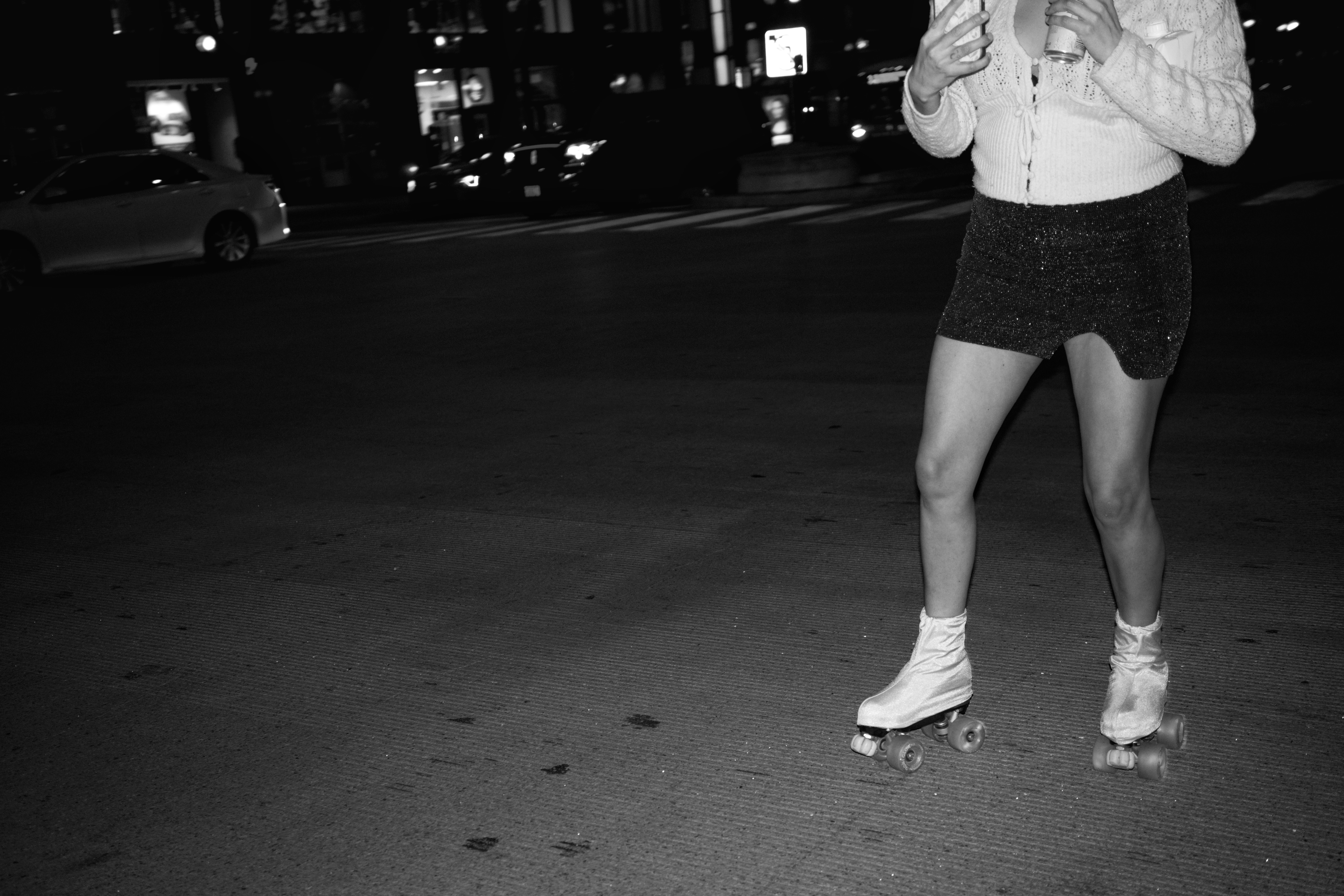 Night Gymnastic at the Street Corner