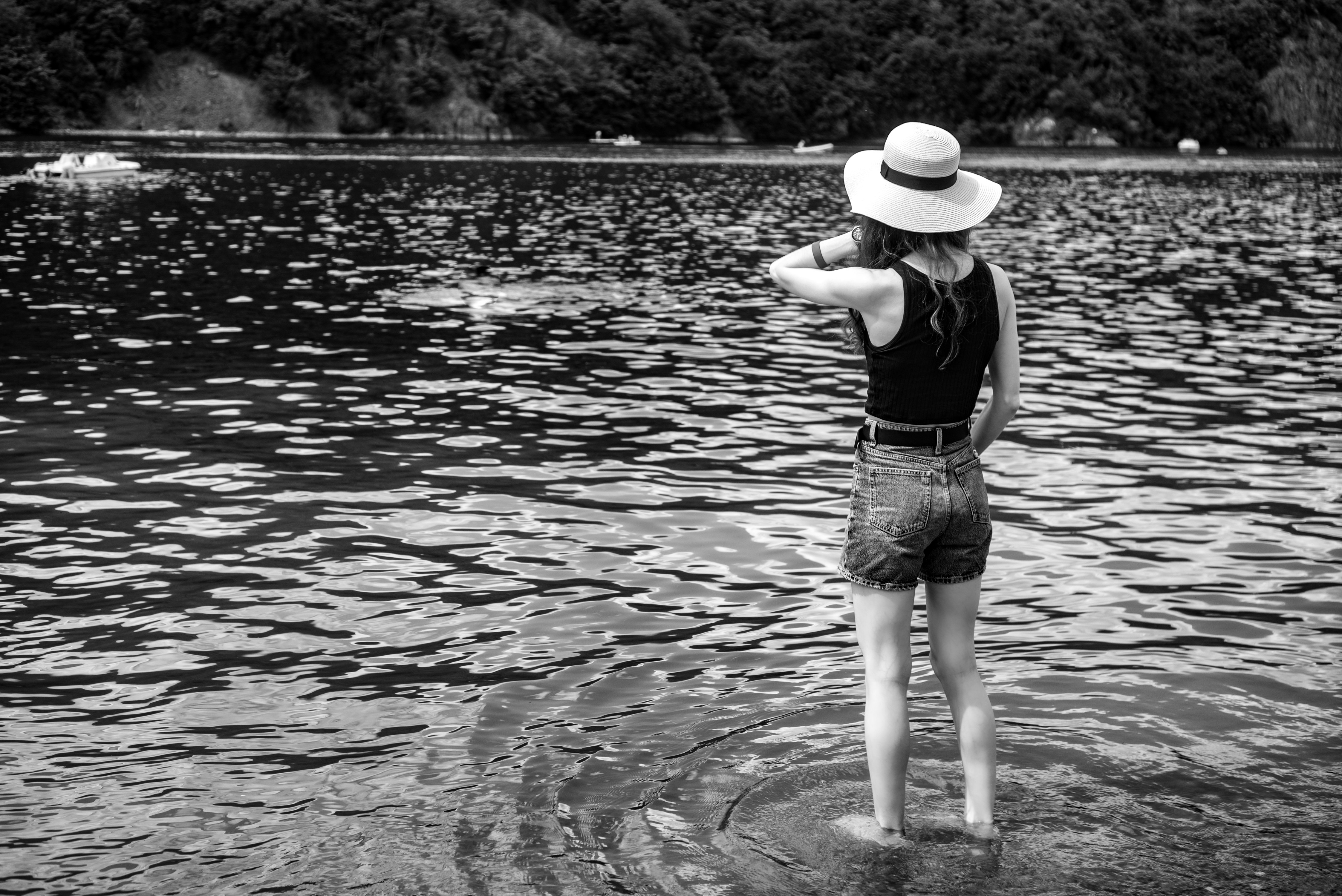 Herons and Ripples: A Quiet Shore Portrait