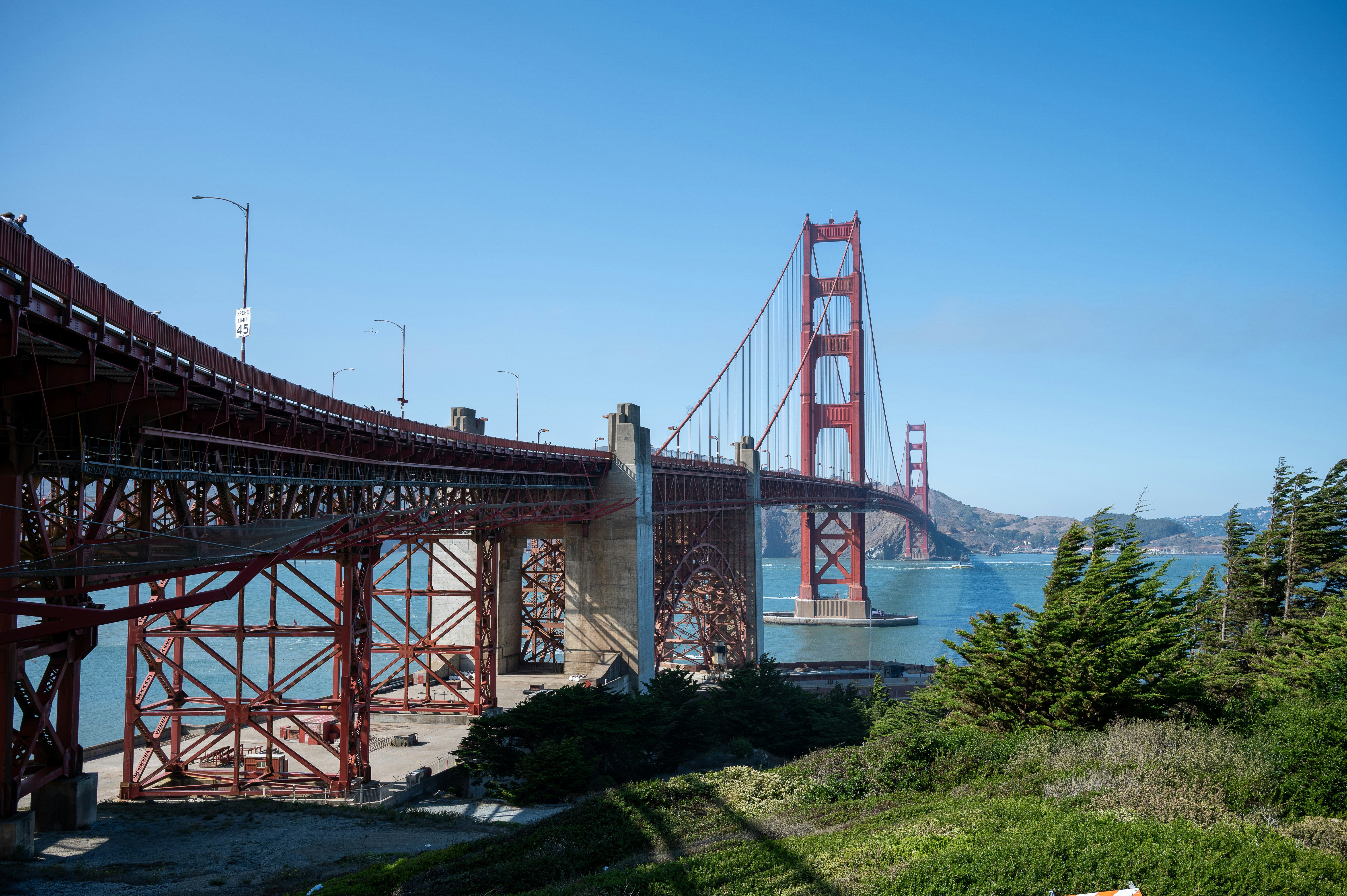 Golden Gate Arc: The Red Span Over Blue Water