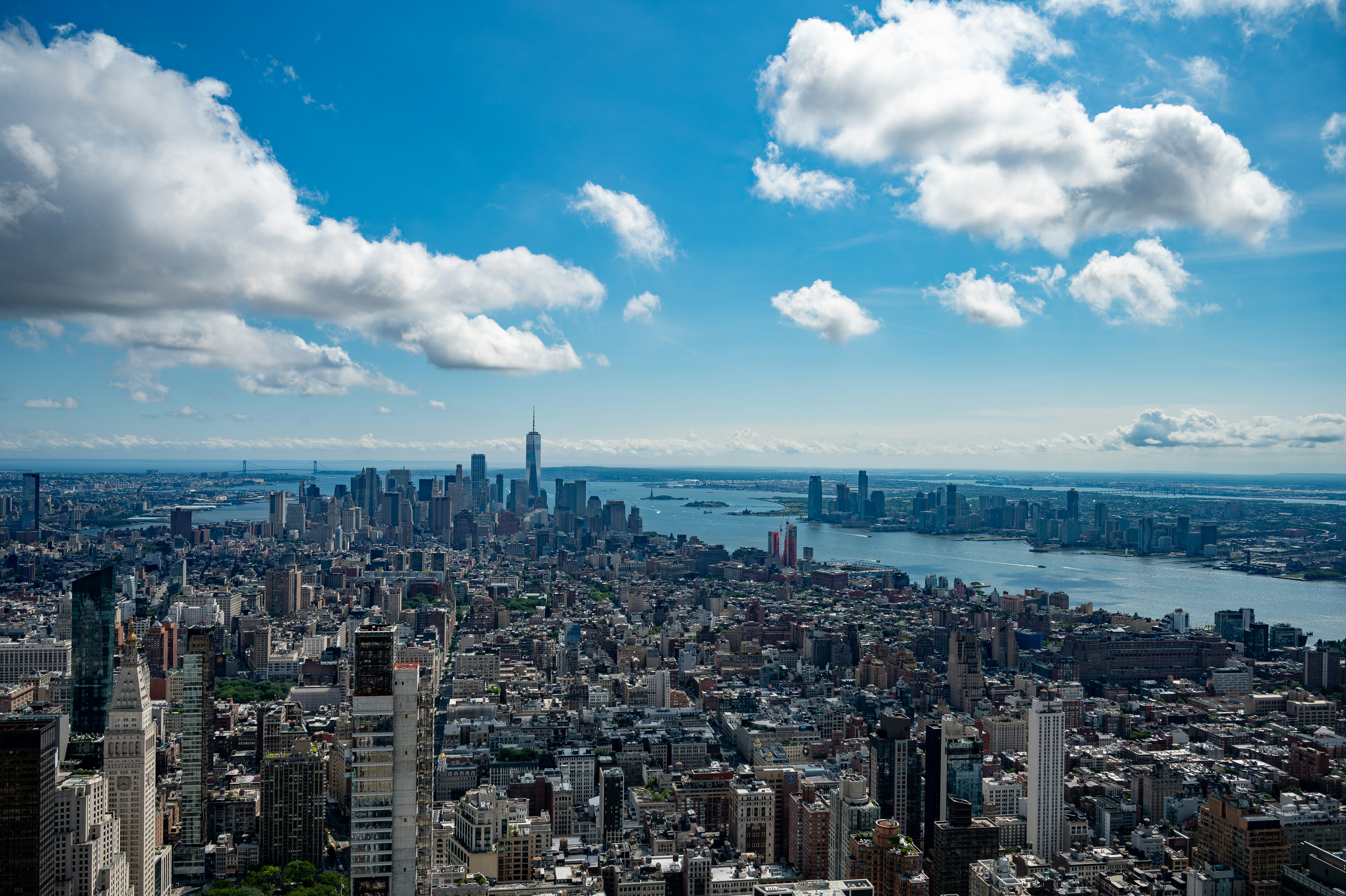 Skyline Beneath a Quilt of Clouds