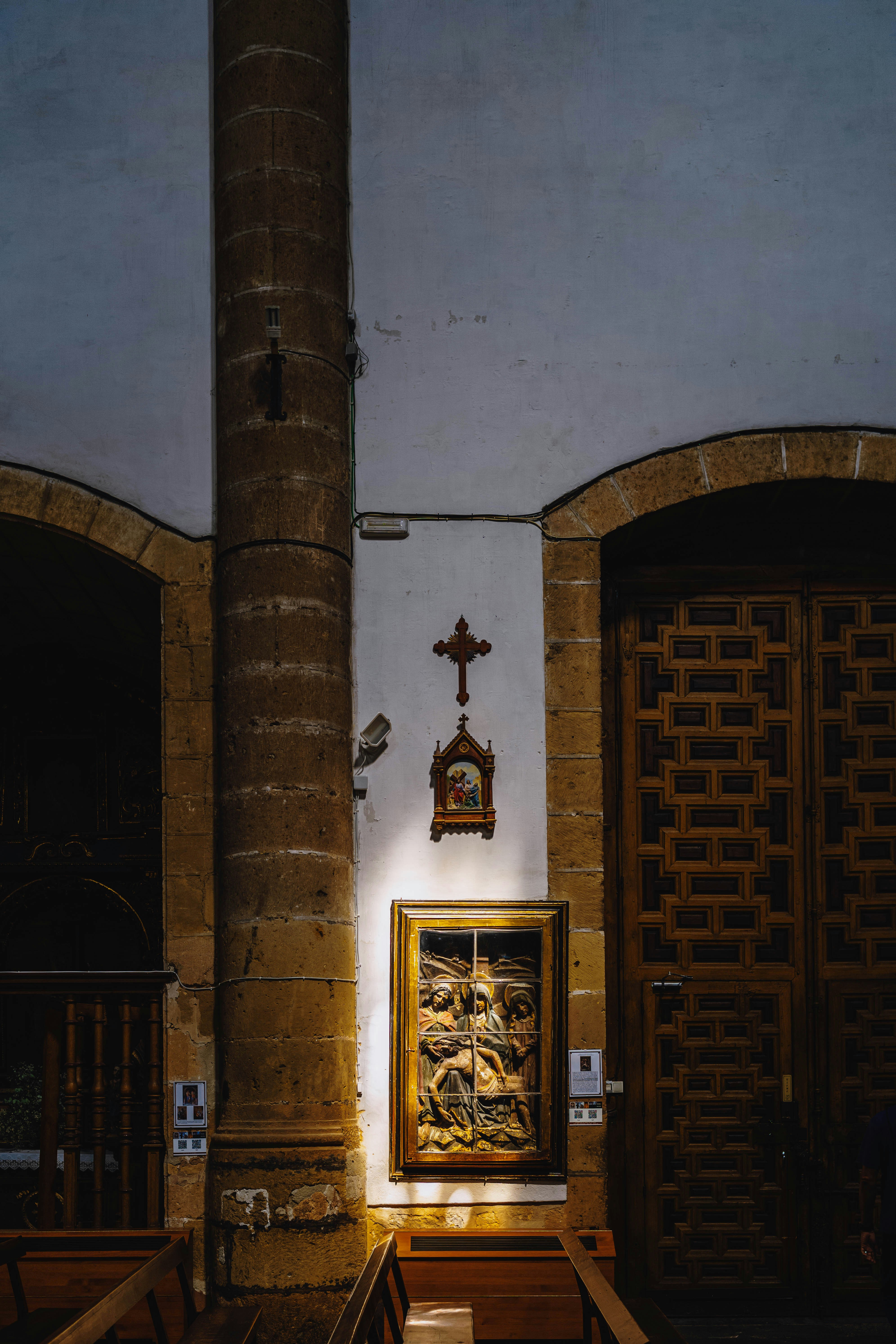 Light Falls on Sacred Frame: A Quiet Interior of Faith