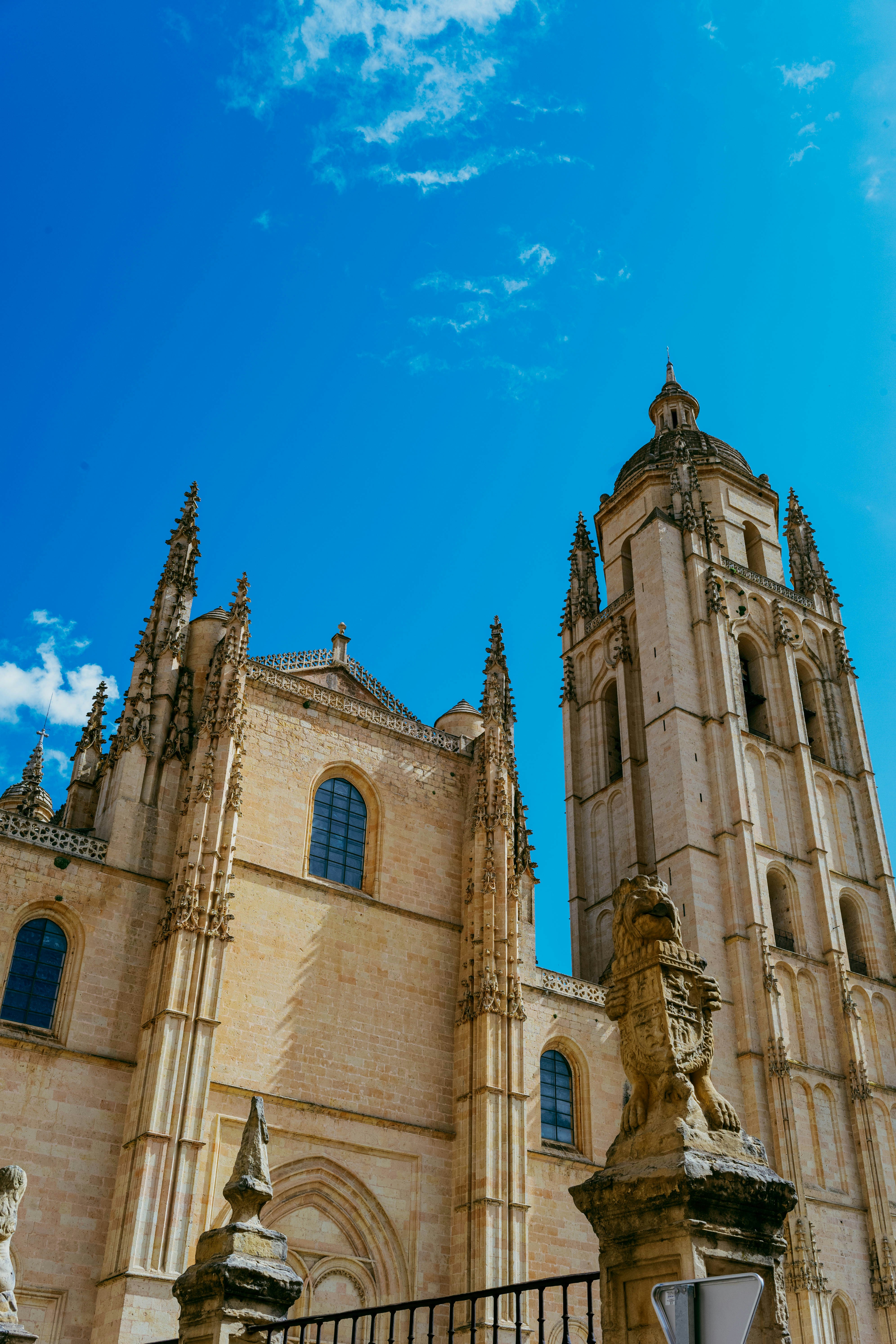 Gothic Cathedral Rising Against a Cerulean Sky